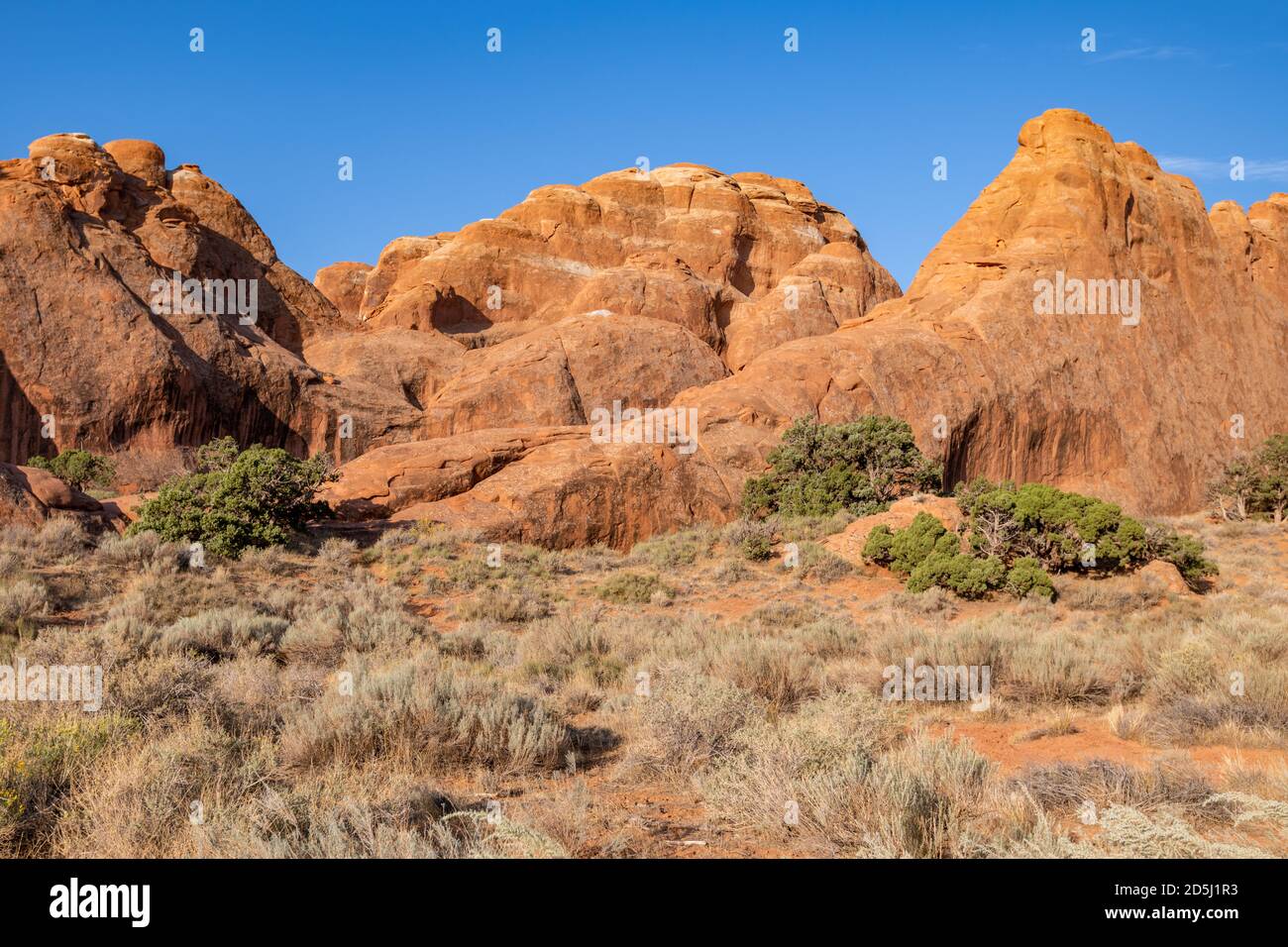 Arches National Park in October sunshine Stock Photo - Alamy