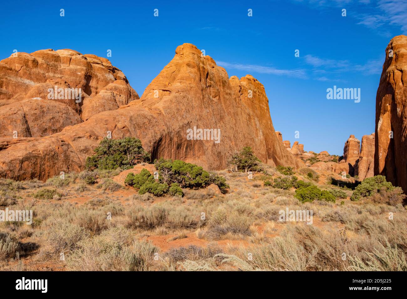 Arches National Park in October sunshine Stock Photo - Alamy