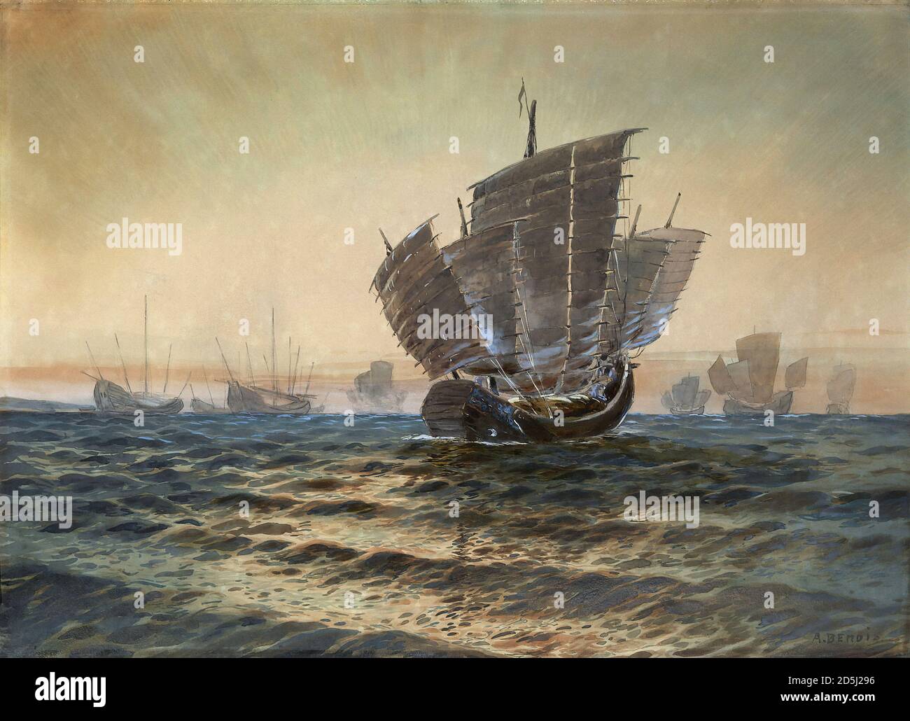 Chinese junks 19th century hi-res stock photography and images - Alamy