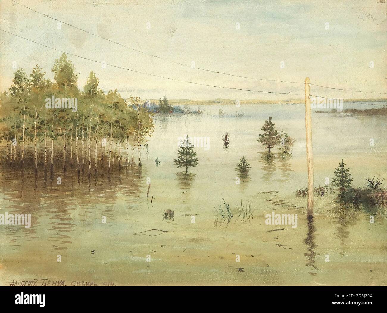 Benois Albert Nikolaevich - Siberia - Russian School - 19th Century ...