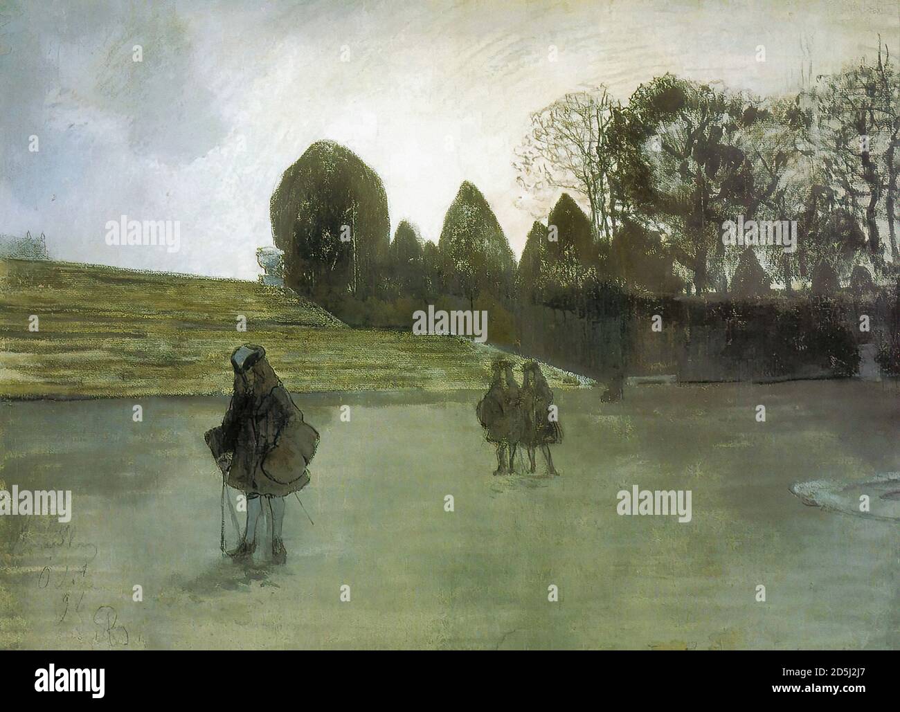 Benois Aleksandr Nikolaevic - the King Takes a Stroll 2 - Russian ...