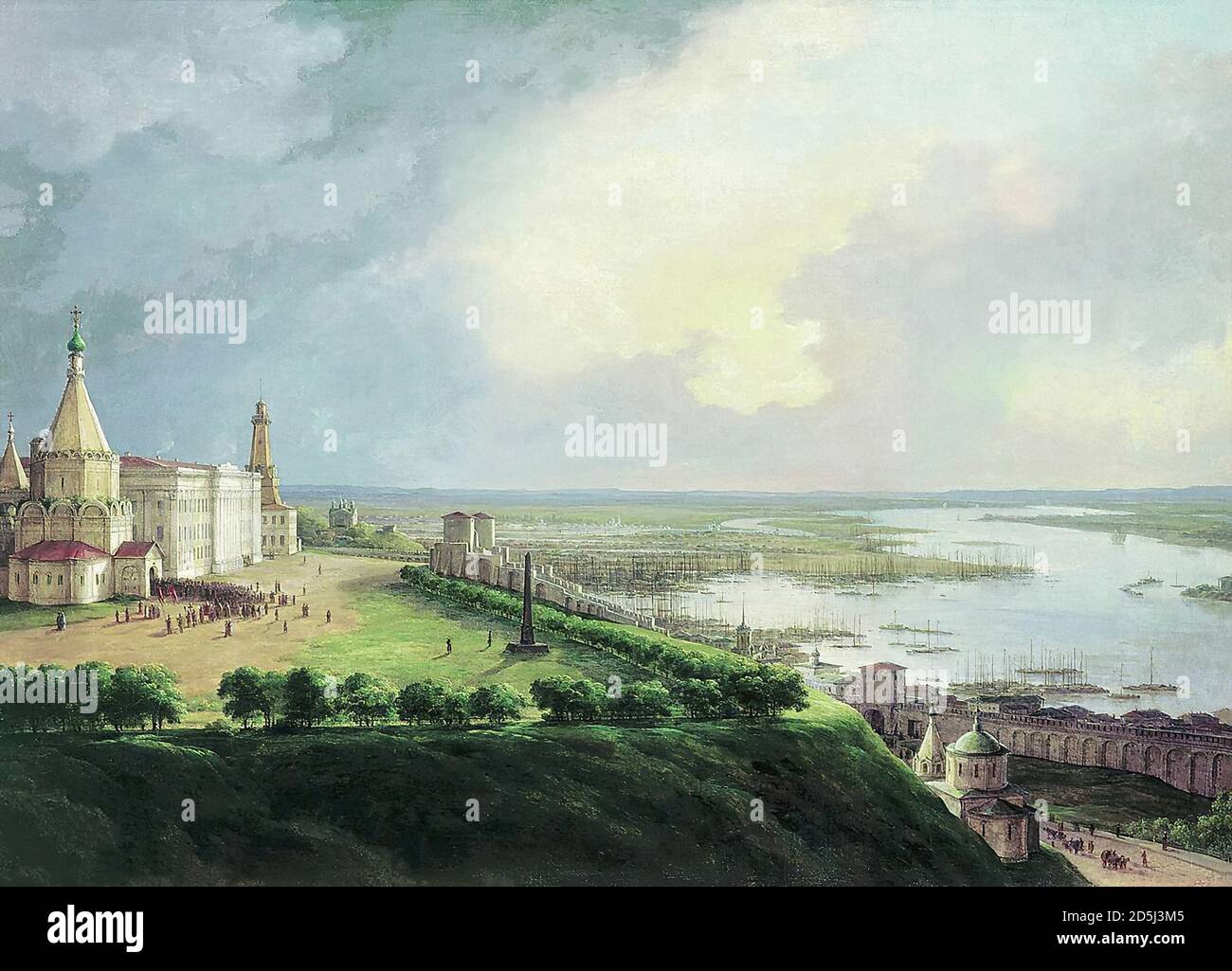 Chernetsov Nikanor - a View of Nizhny Novgorod 1 - Russian School ...