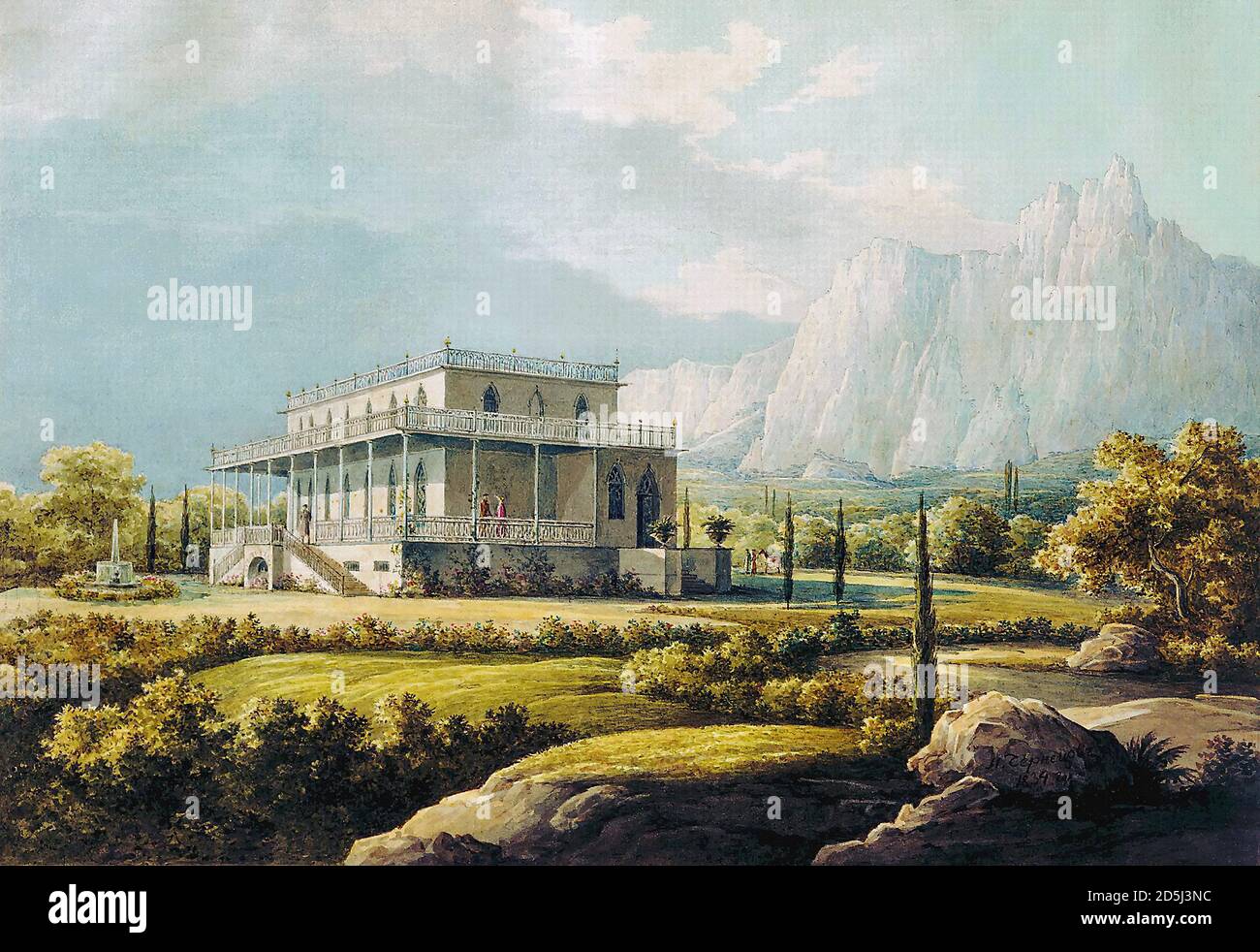 Chernetsov Nikanor - the Naryshkin House in Miskhor Crimea - Russian ...
