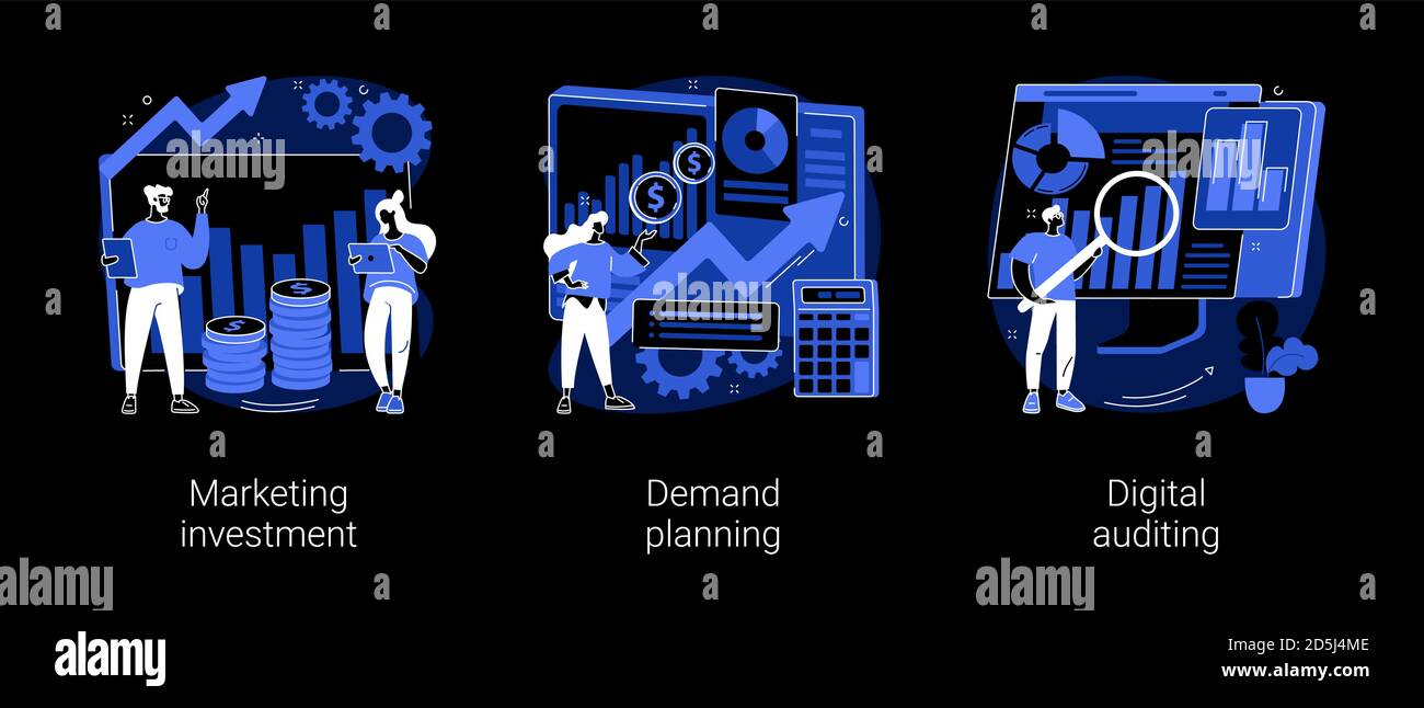 Marketing accounting abstract concept vector illustrations Stock Vector ...