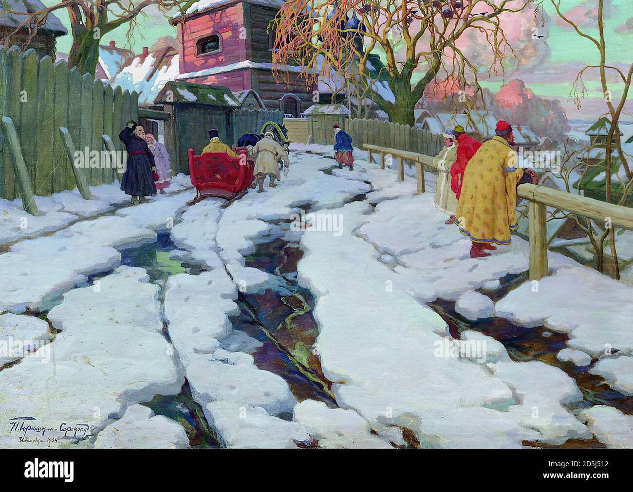 Goriushkin-Sorokopudov Ivan Silych - Scene from the Russian past ...