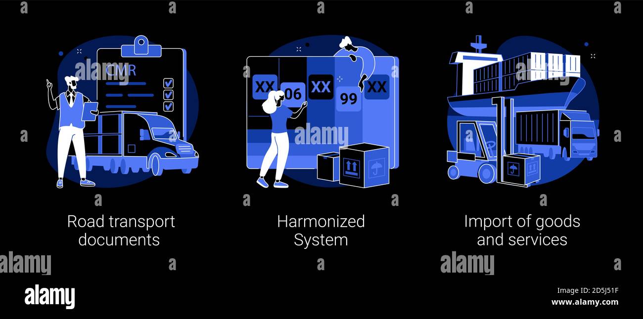 International logistics abstract concept vector illustrations Stock ...