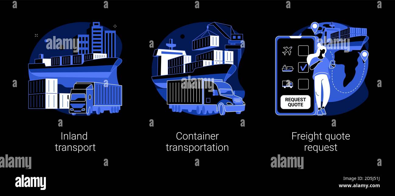 Logistics service provider abstract concept vector illustrations Stock ...