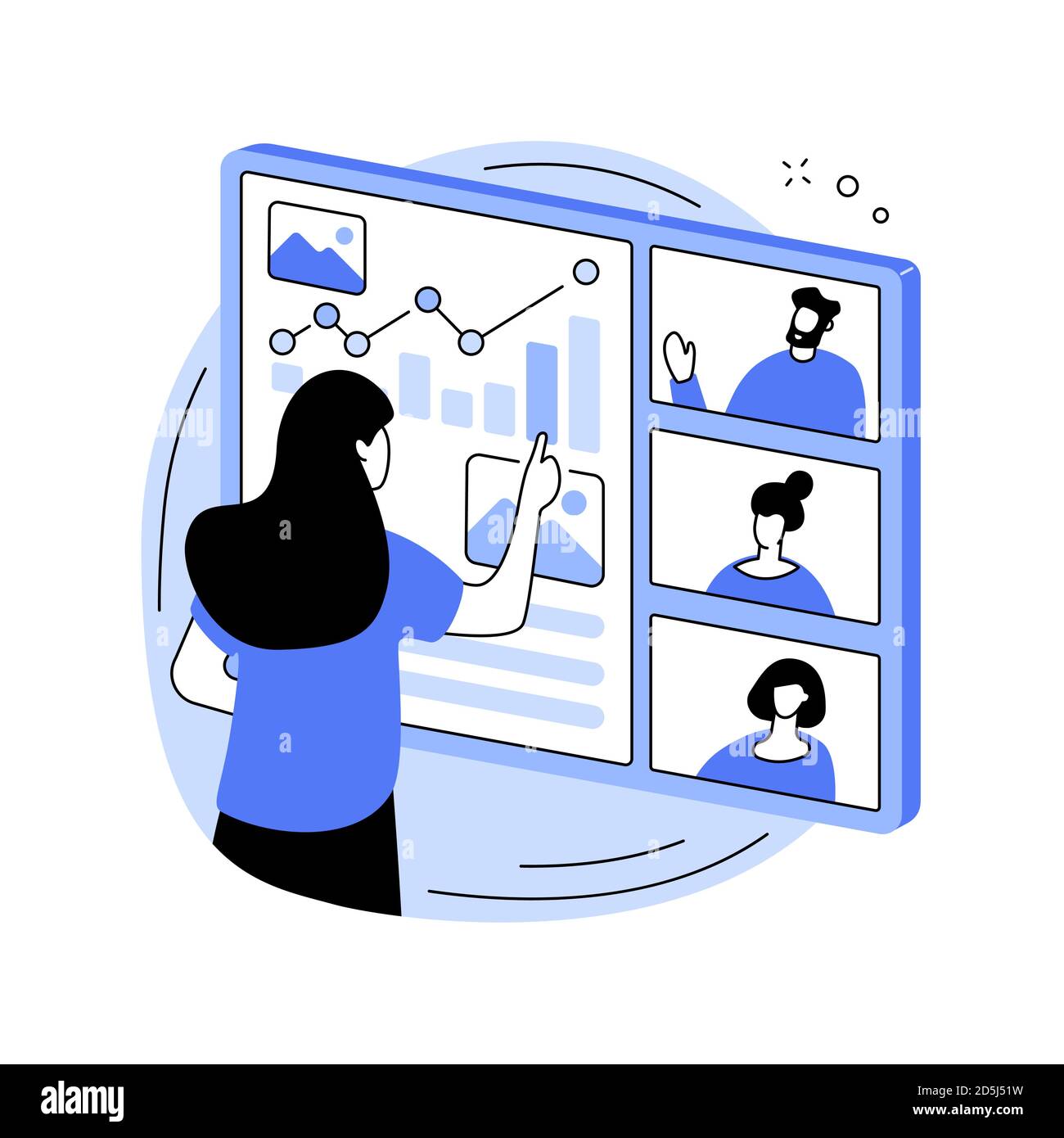 Digital presentation abstract concept vector illustration Stock Vector ...