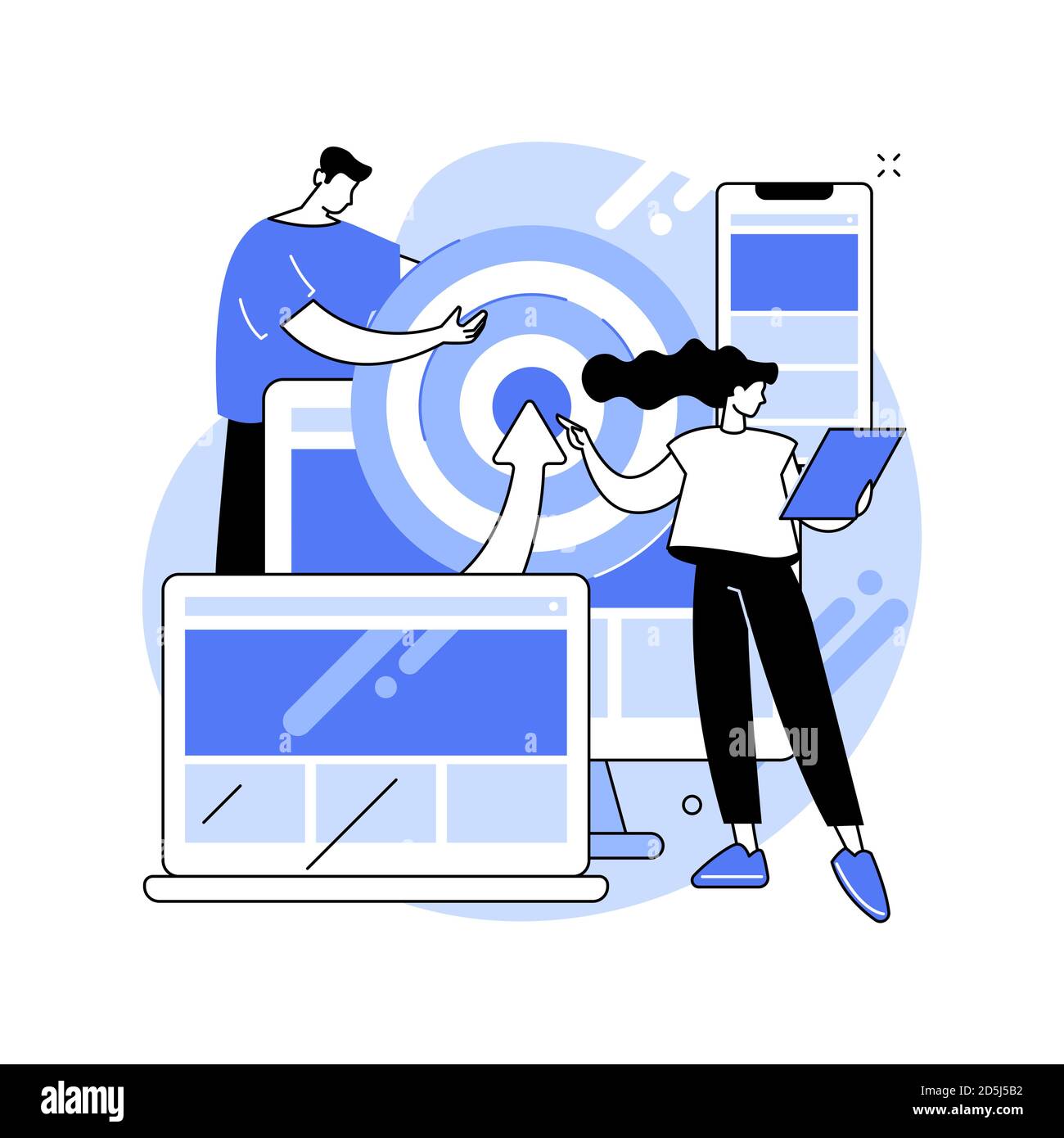 Multi Device Targeting Abstract Concept Vector Illustration Stock Vector Image And Art Alamy