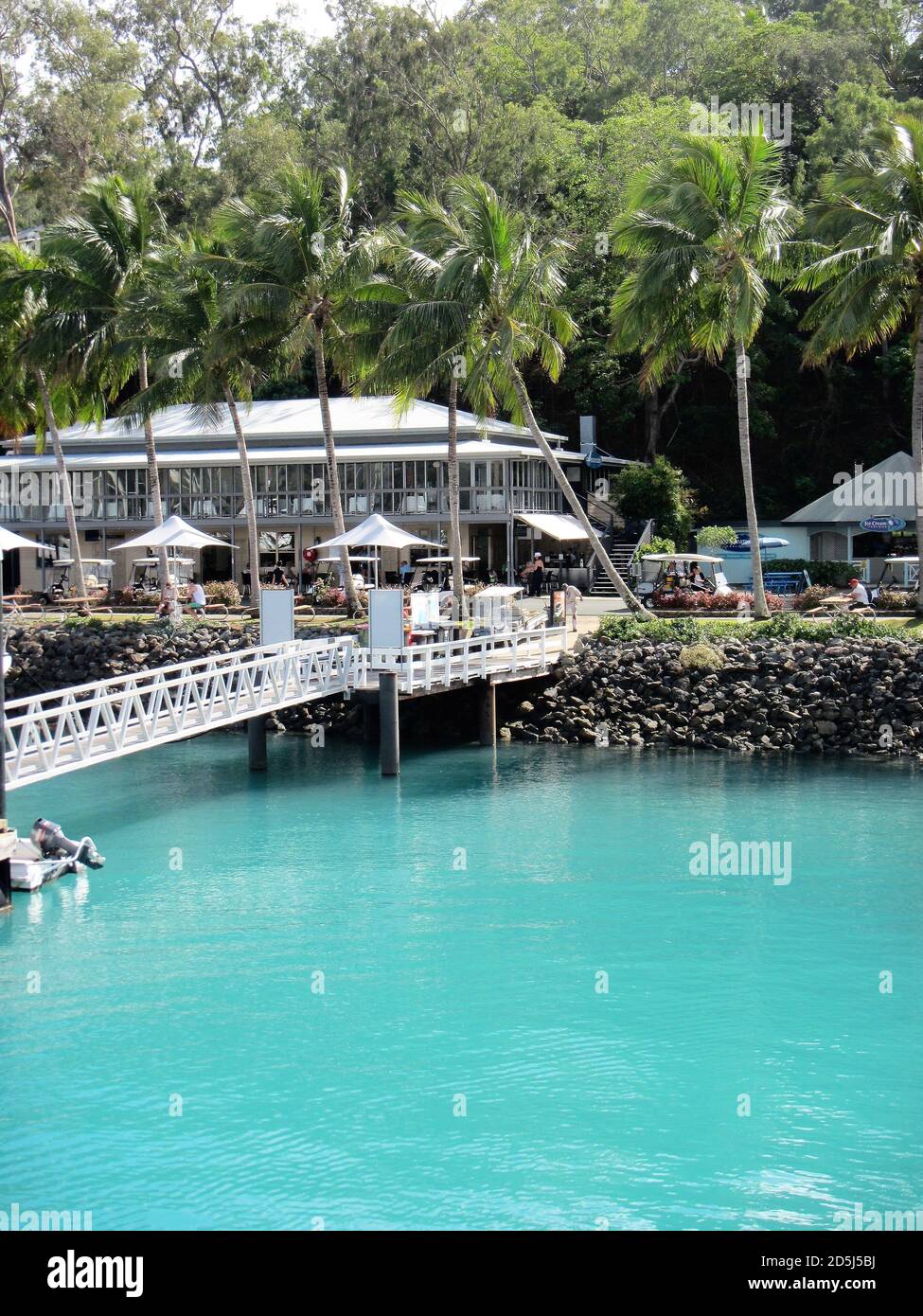 building and pier Hamilton Island Queensland Australia Stock Photo - Alamy