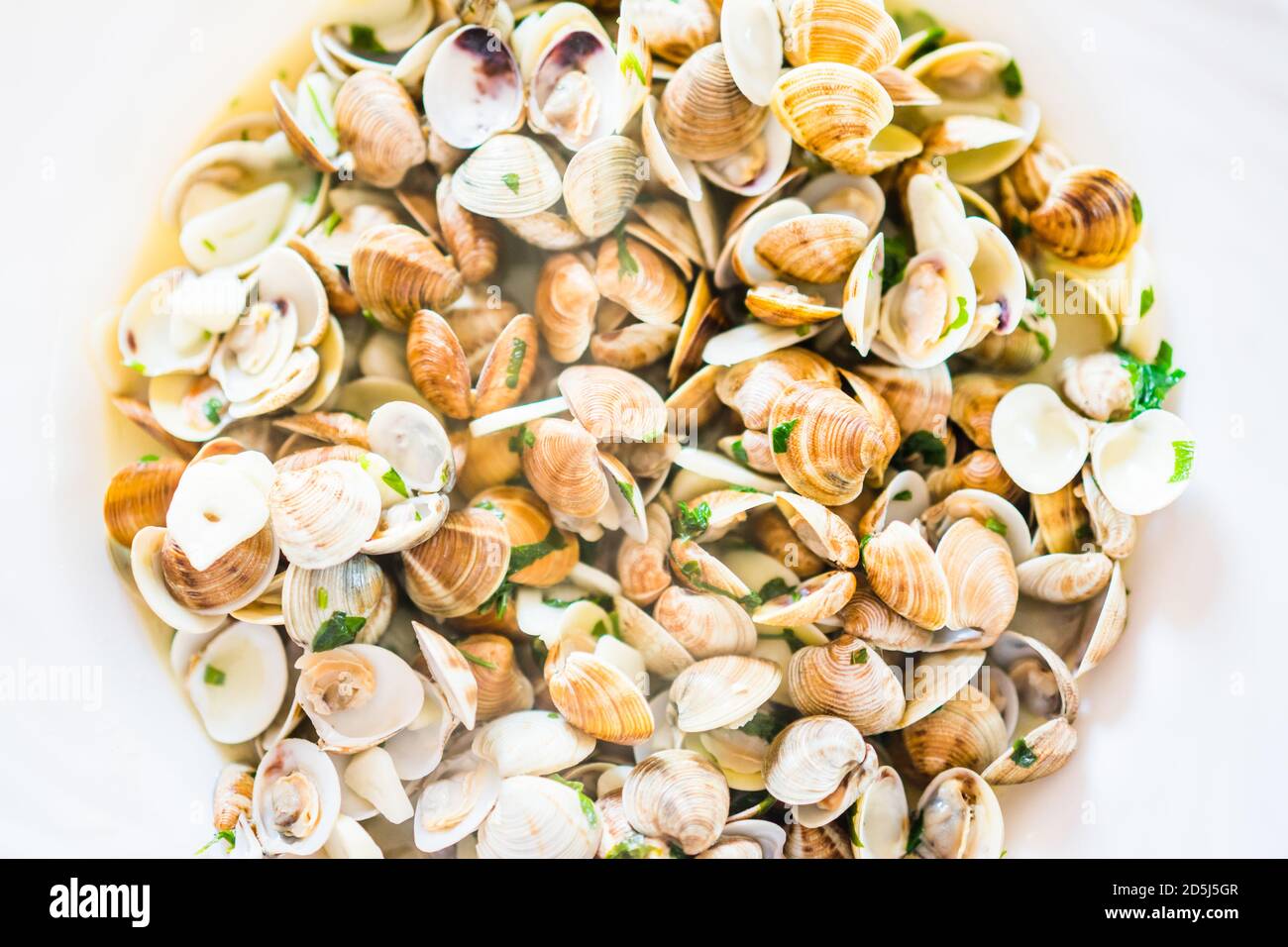 Closeup shot of a delicious mussels soup Stock Photo - Alamy