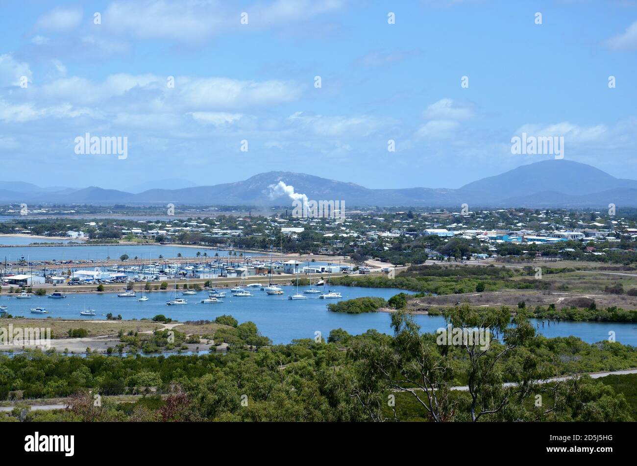 View of Bowen from lookout Queensland Stock Photo - Alamy