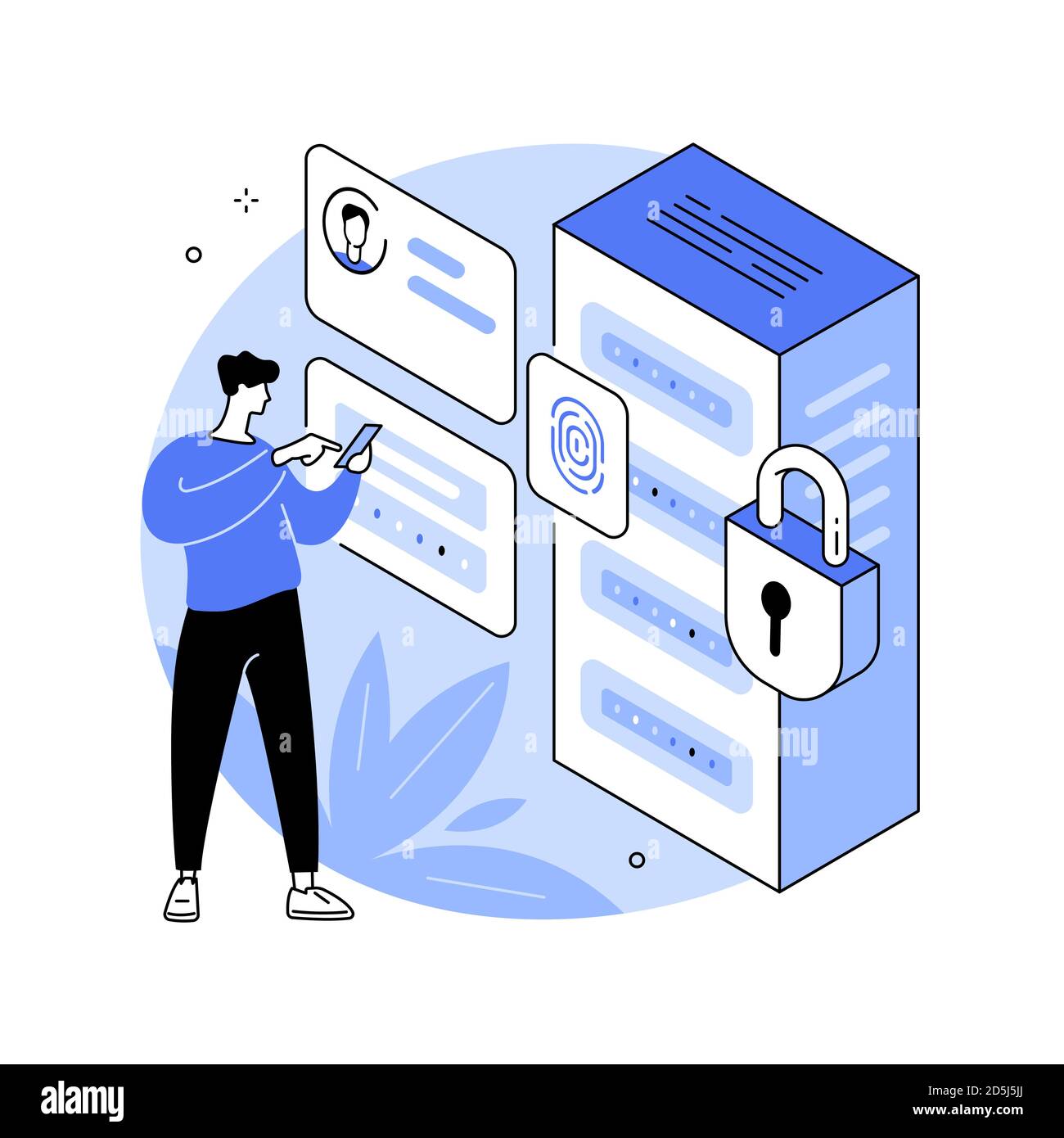 Data protection abstract concept vector illustration Stock Vector Image ...