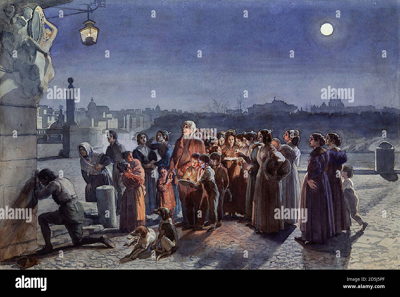 Ivanov Alexander - Ave Maria - Russian School - 19th Century Stock ...