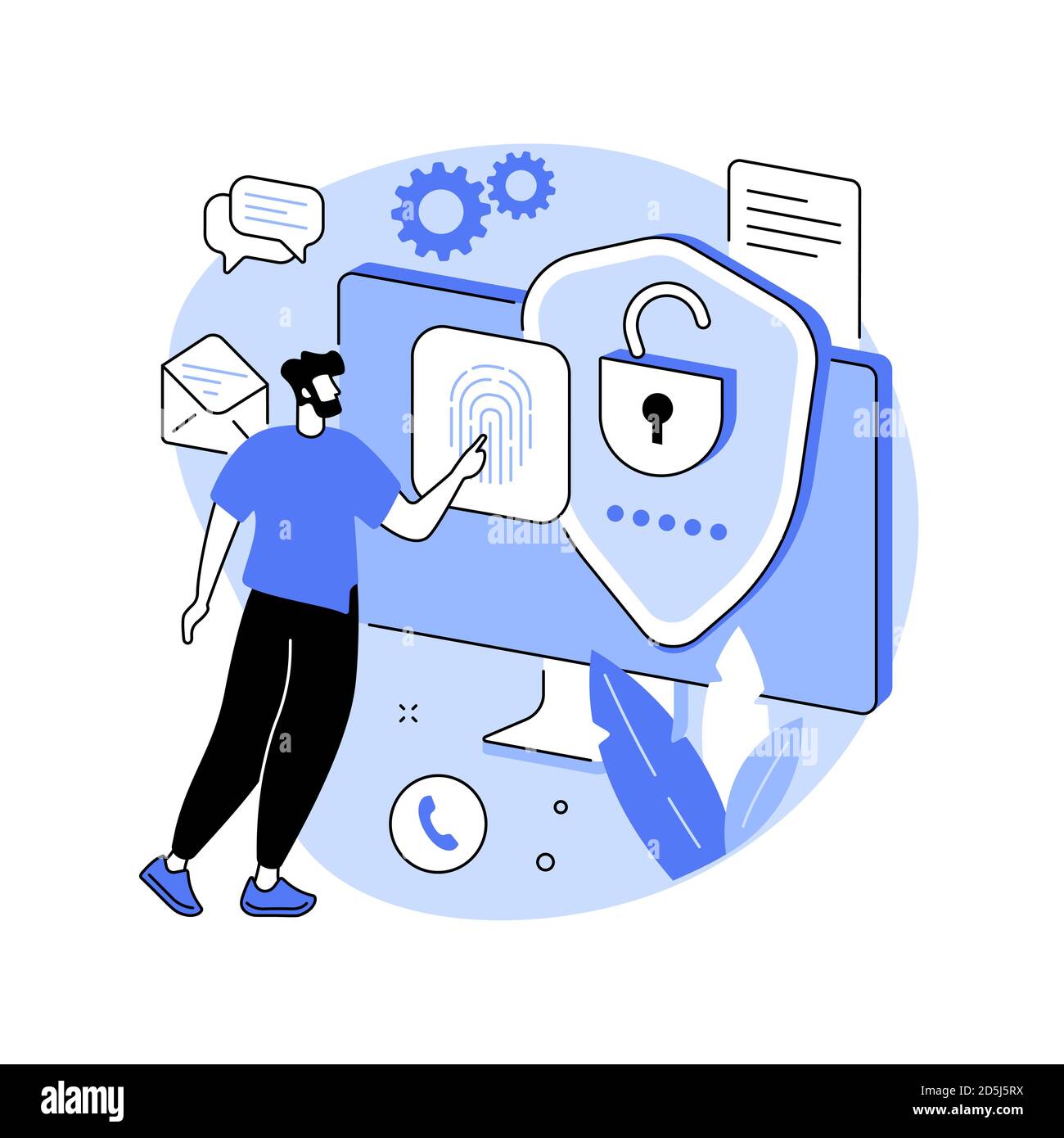 Data privacy abstract concept vector illustration Stock Vector Image ...