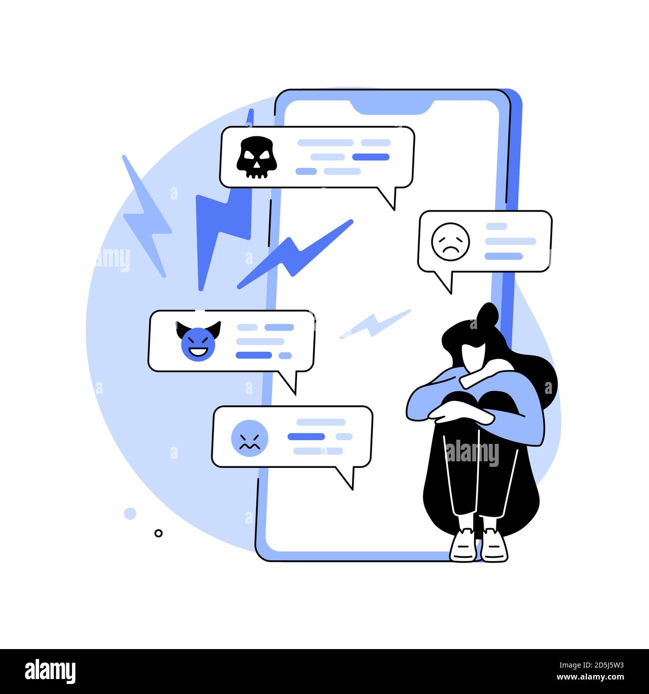 Internet trolling abstract concept vector illustration Stock Vector ...