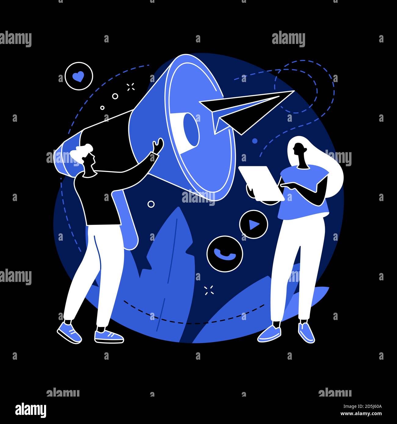 PR strategy abstract concept vector illustration Stock Vector Image ...