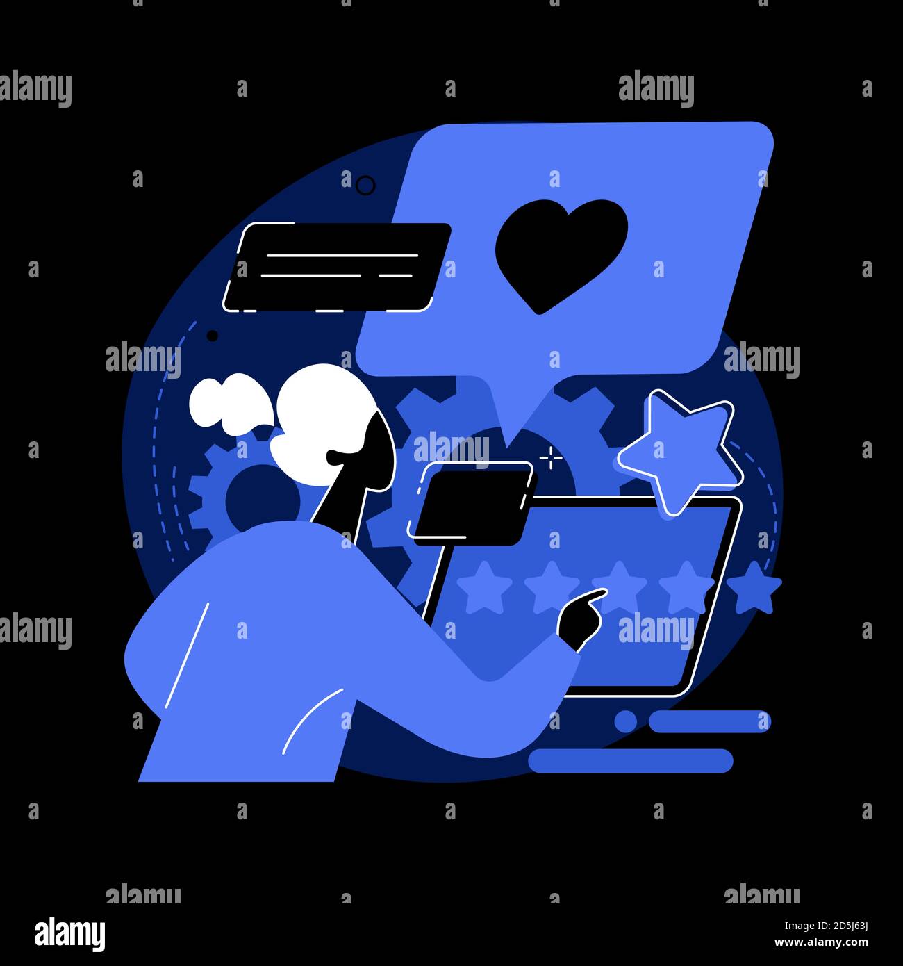 Customer feedback abstract concept vector illustration Stock Vector ...