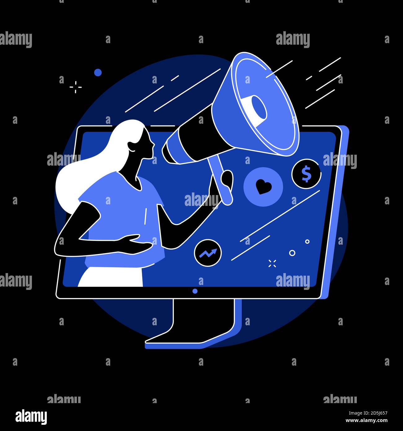 Promote your business abstract concept vector illustration Stock Vector ...