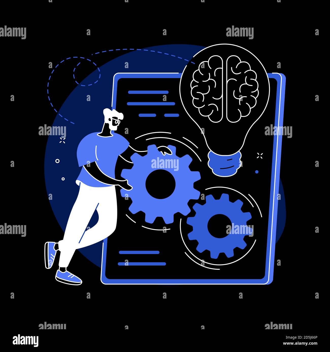 Innovative solution abstract concept vector illustration Stock Vector ...