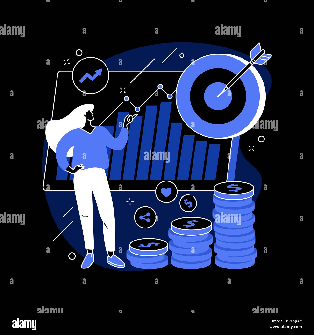 Cost per acquisition abstract concept vector illustration Stock Vector ...