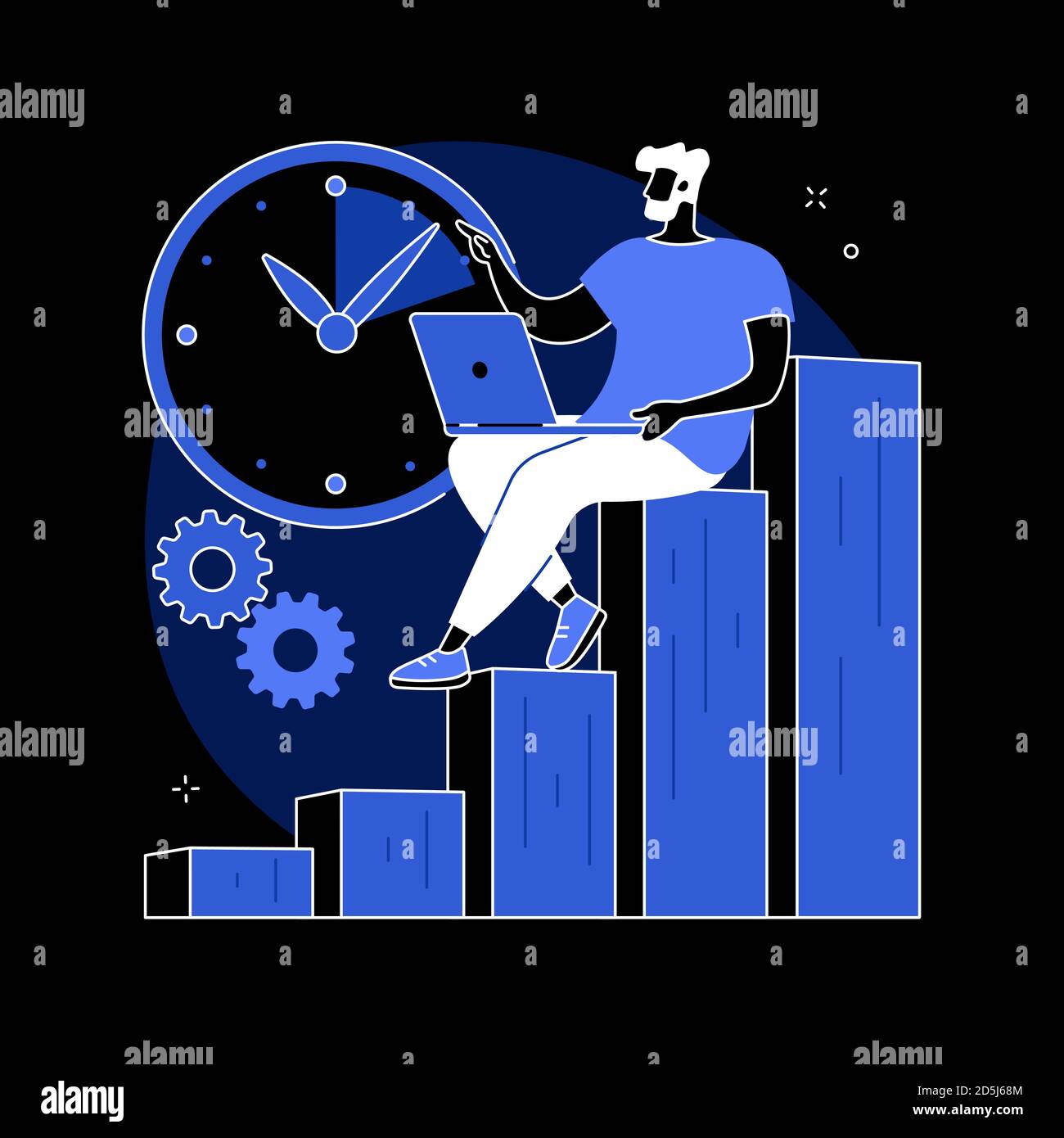 Productivity abstract concept vector illustration Stock Vector Image ...