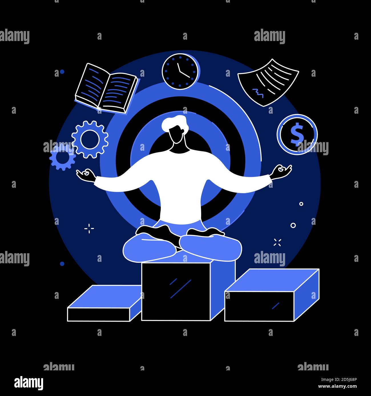 Self management abstract concept vector illustration Stock Vector Image ...