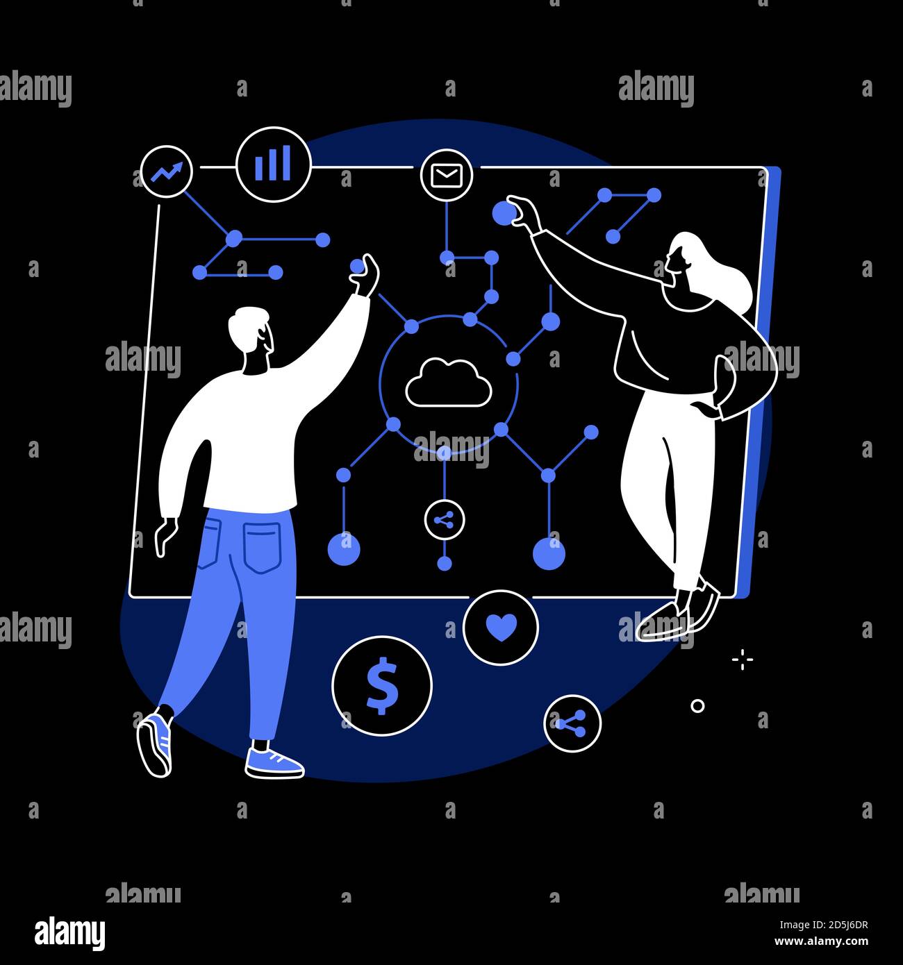 Big data architecture abstract concept vector illustration Stock Vector ...