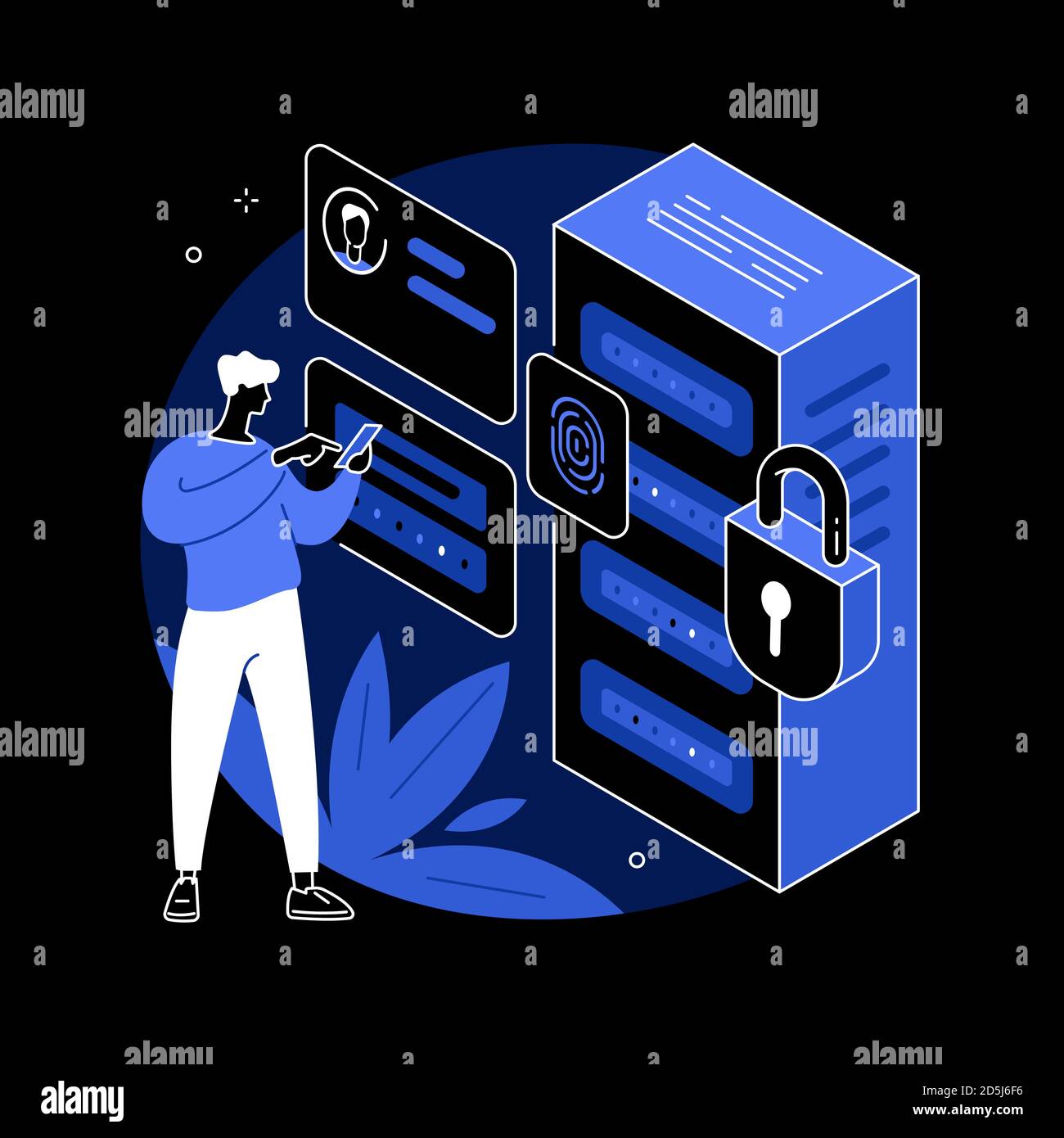 Data protection abstract concept vector illustration Stock Vector Image ...
