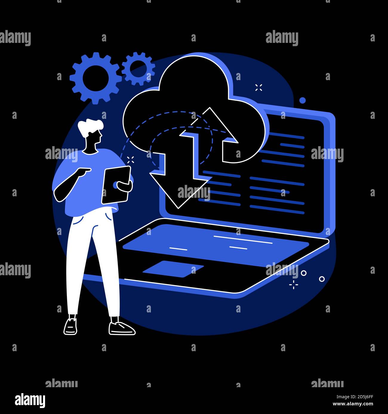Data entry services abstract concept vector illustration Stock Vector ...