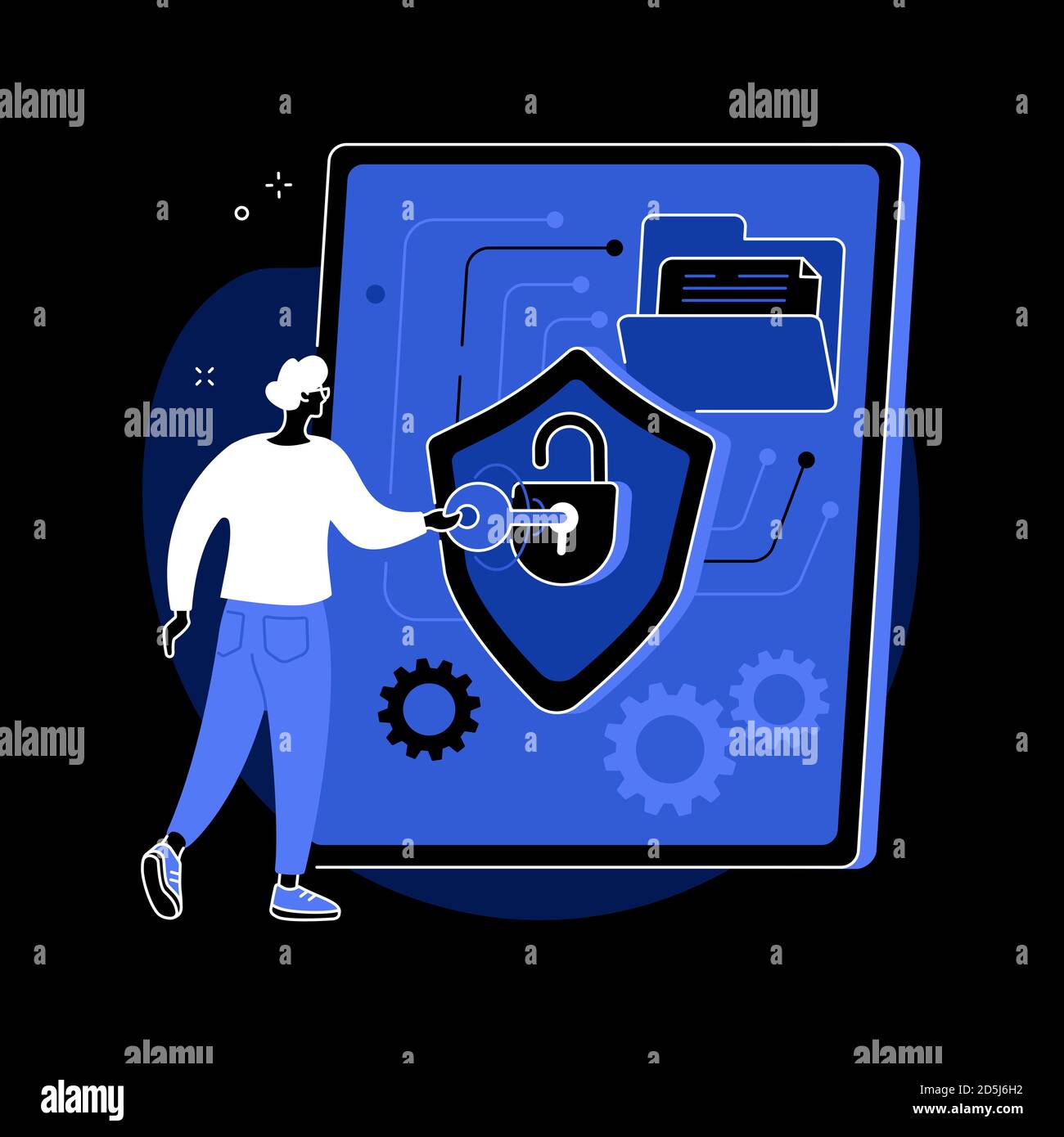 Rights of access abstract concept vector illustration Stock Vector ...