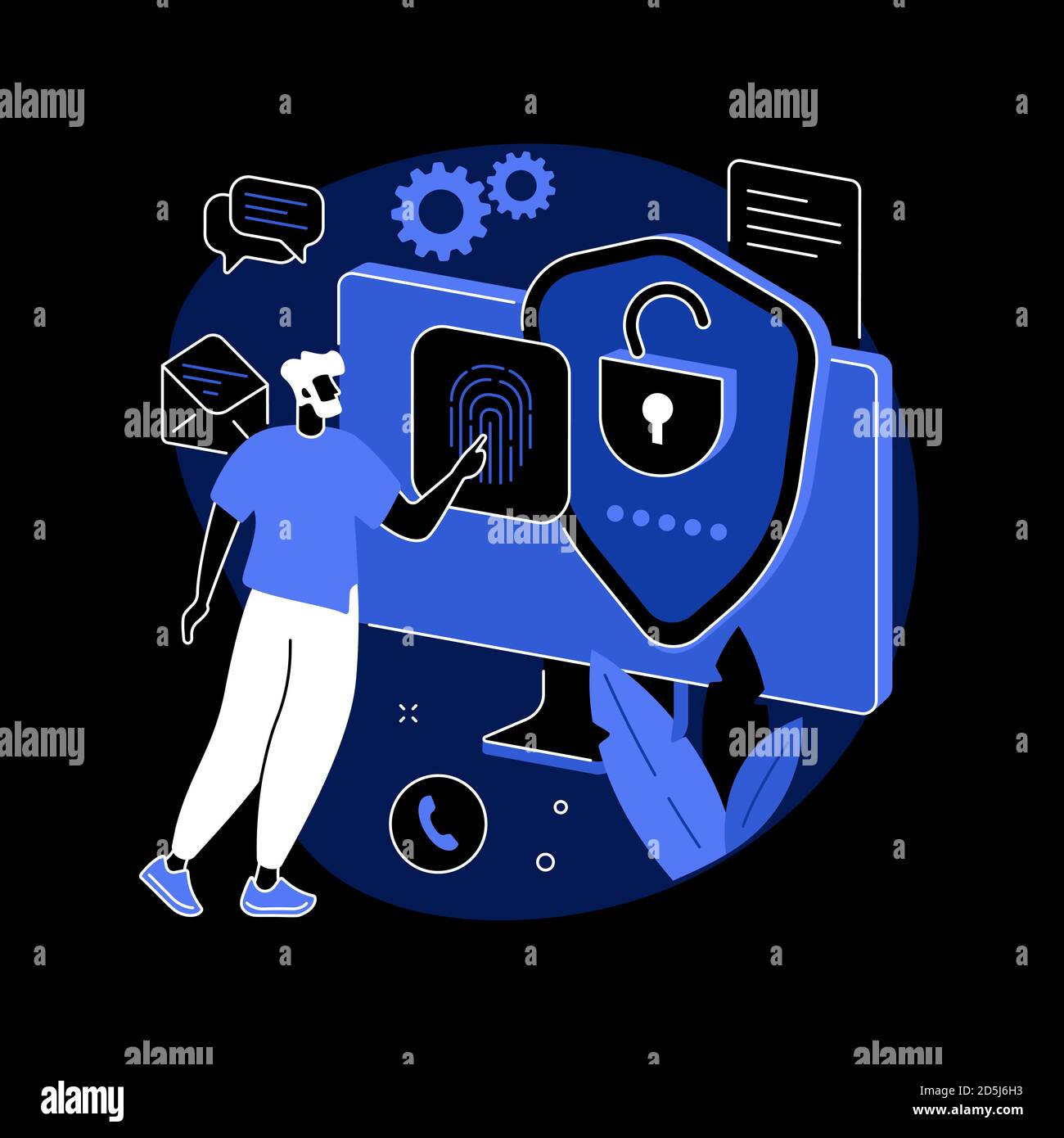 Data privacy abstract concept vector illustration Stock Vector Image & Art - Alamy