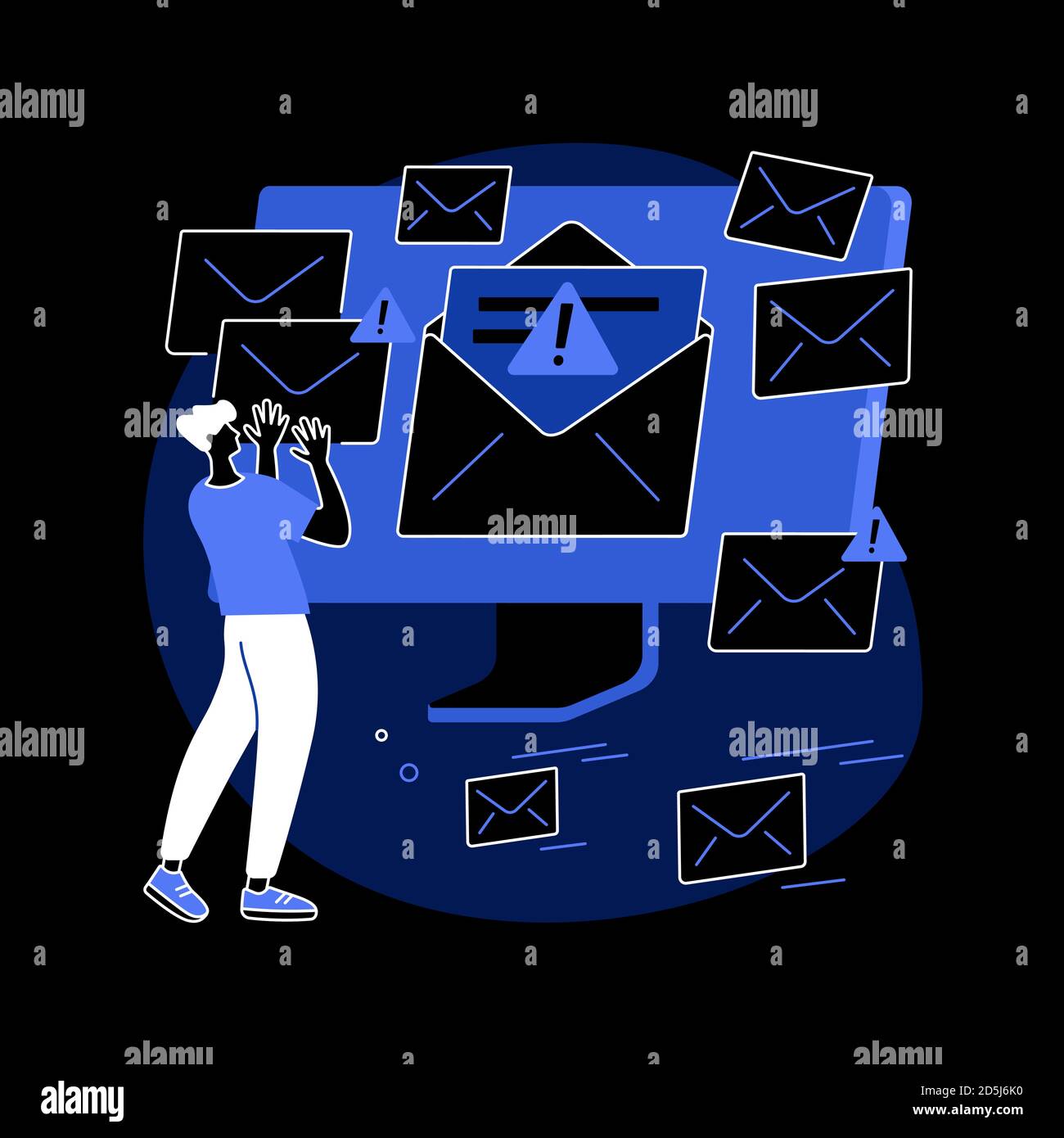 Spam abstract concept vector illustration Stock Vector Image & Art - Alamy