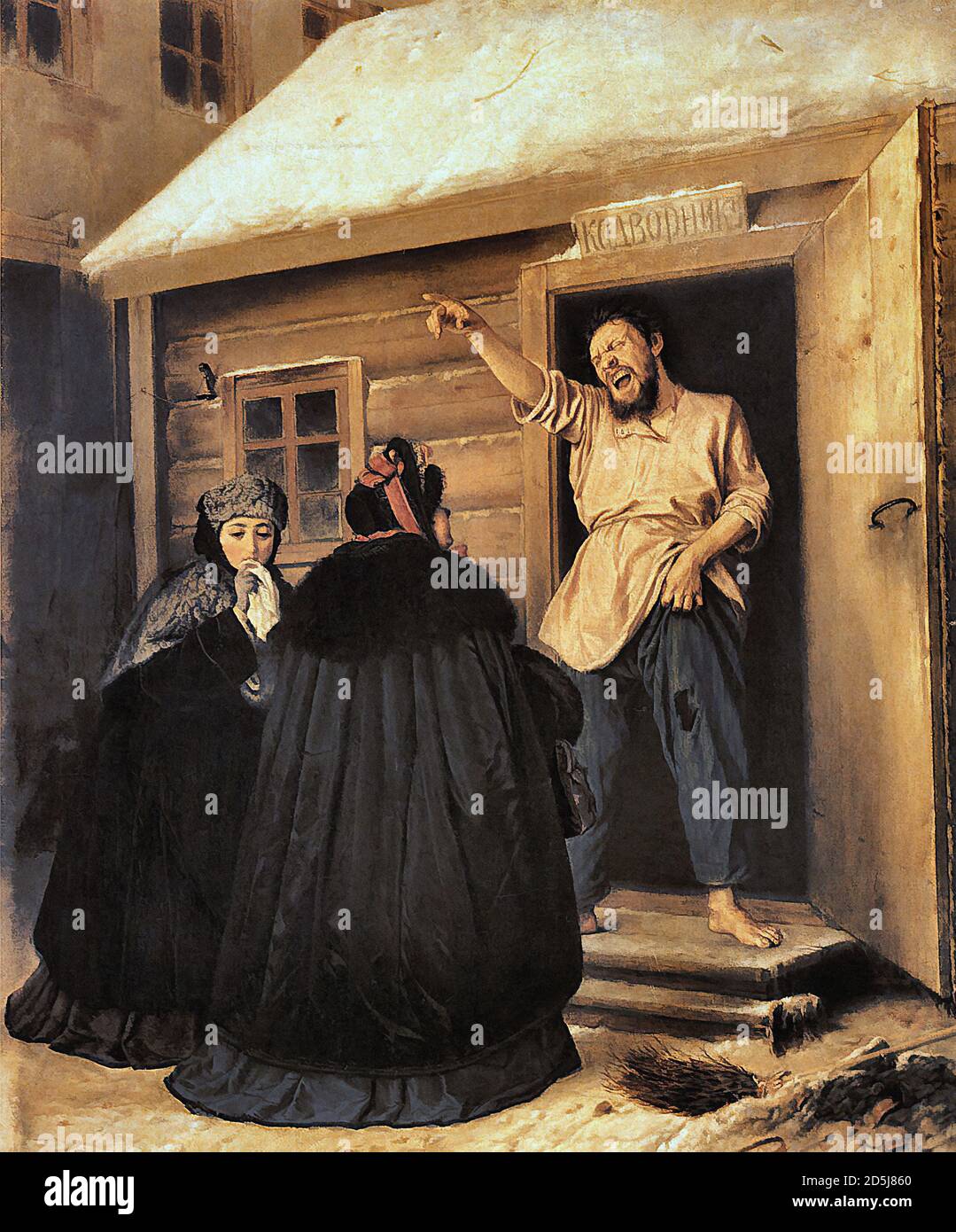 Perov Vasily - Janitor Letting an Apartment to a Lady - Russian School ...