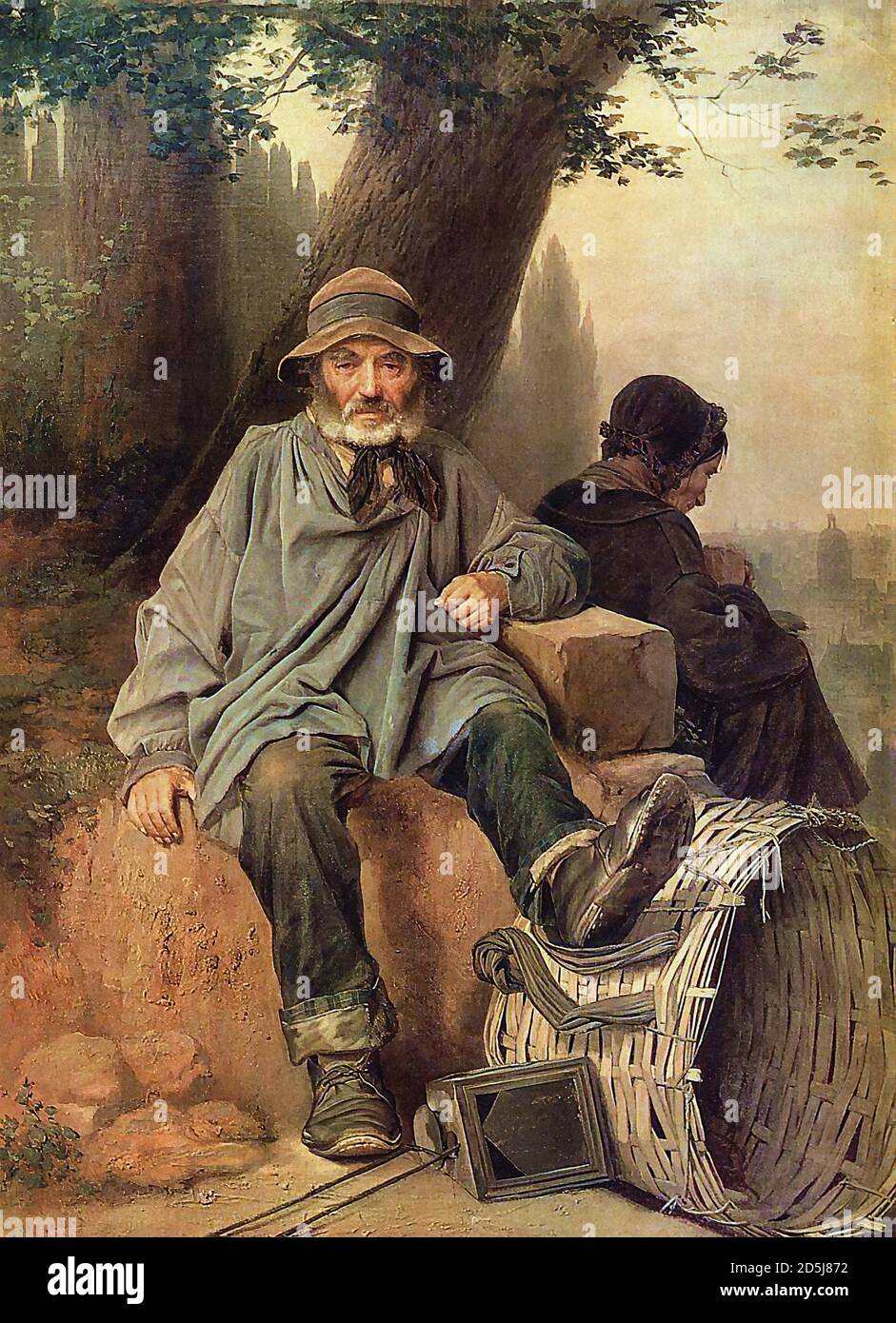Perov Vasily - Paris Ragpickers - Russian School - 19th Century Stock ...