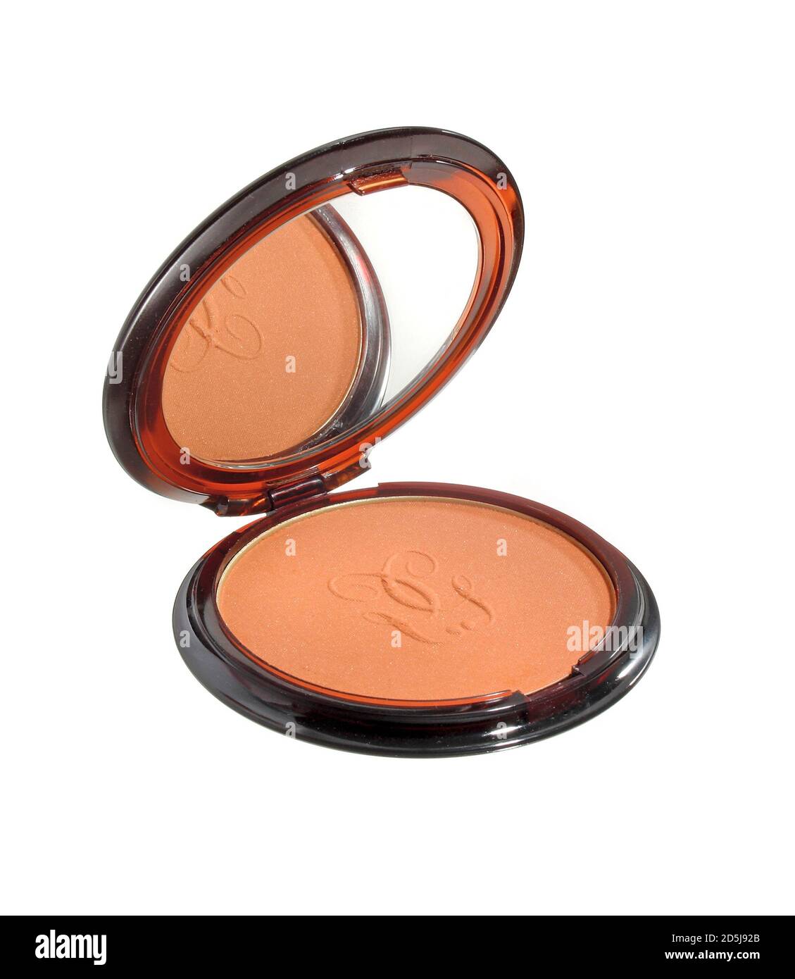 Guerlain bronzer compact with mirror photographed on a white background ...
