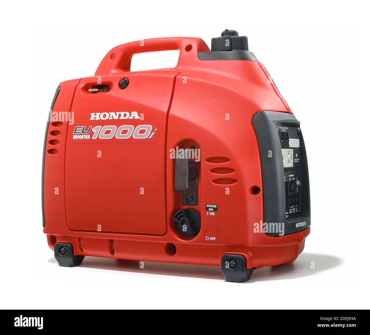 honda eu1000i portable generator photographed at an angle on a white ...