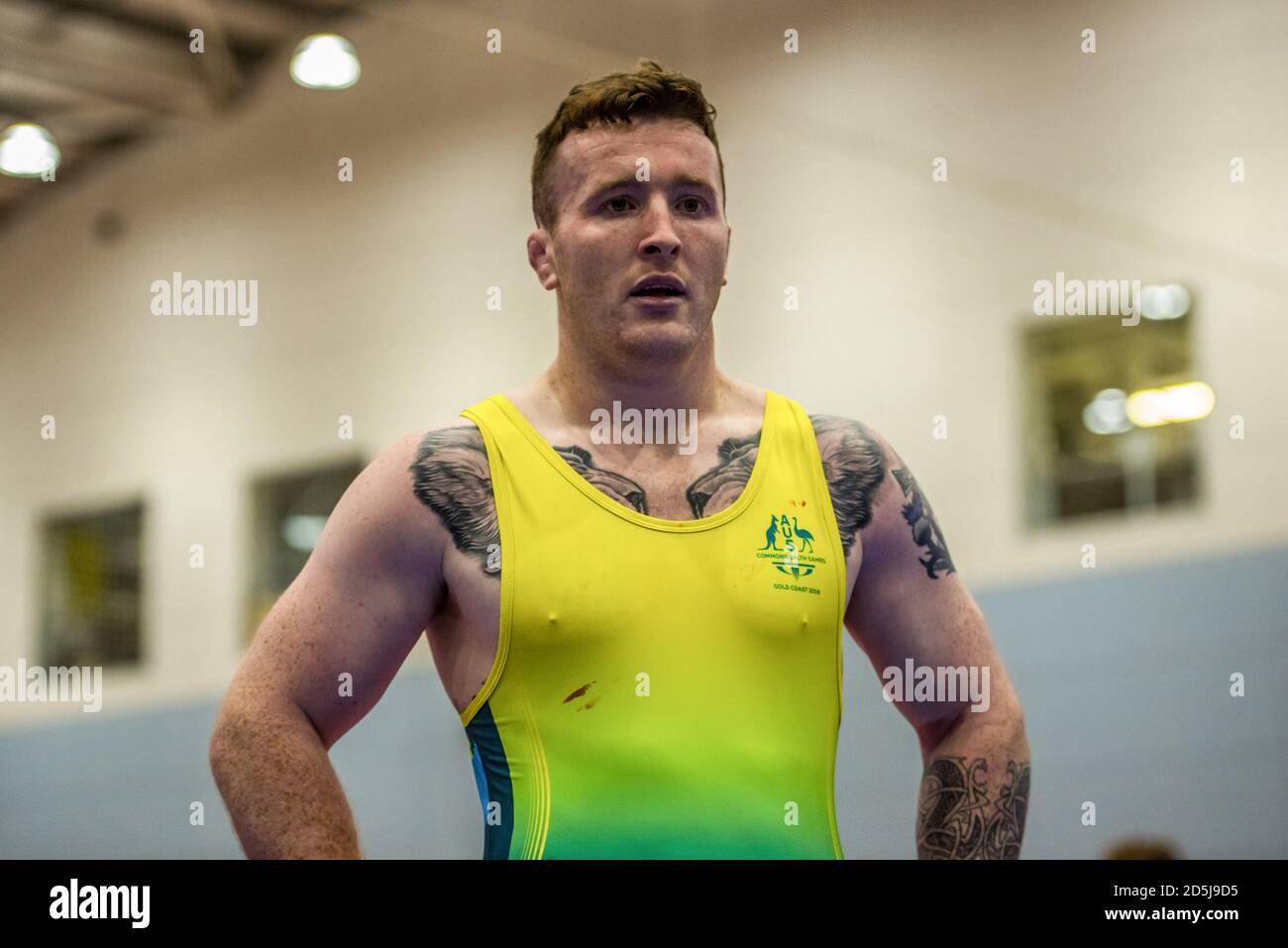 Connor Evans posing for photos during the Australia Cup Tournament ...