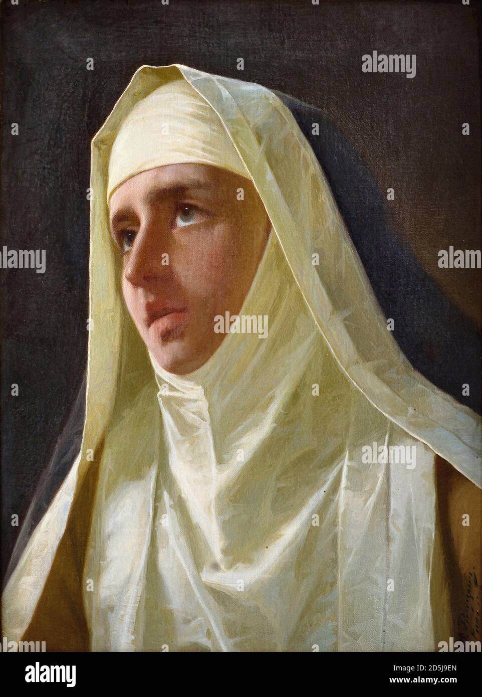 Rizzoni Alexander Antonovich - a Nun - Russian School - 19th Century ...