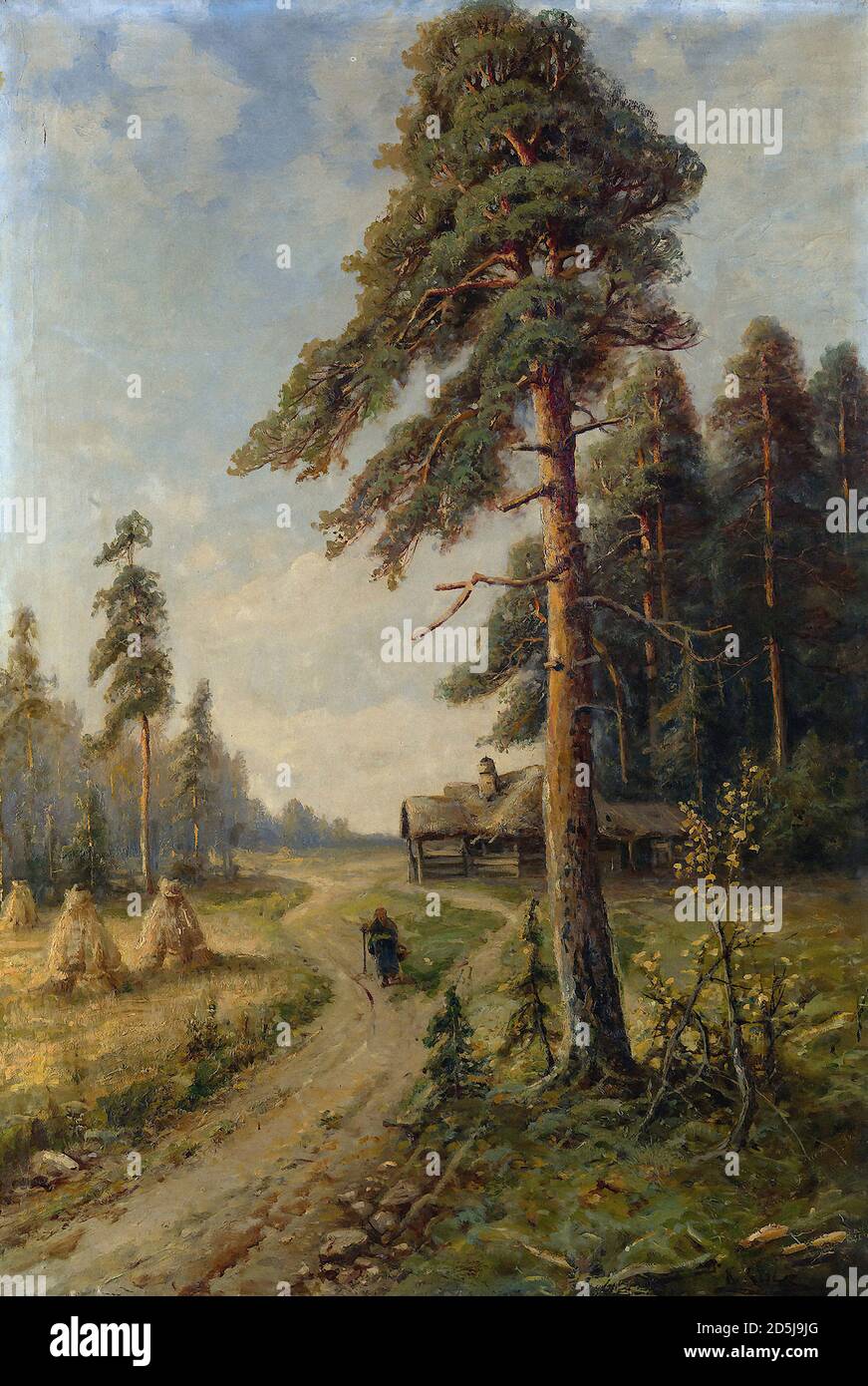Rosen Karl Ioganovich - Pine Trees - Russian School - 19th Century ...