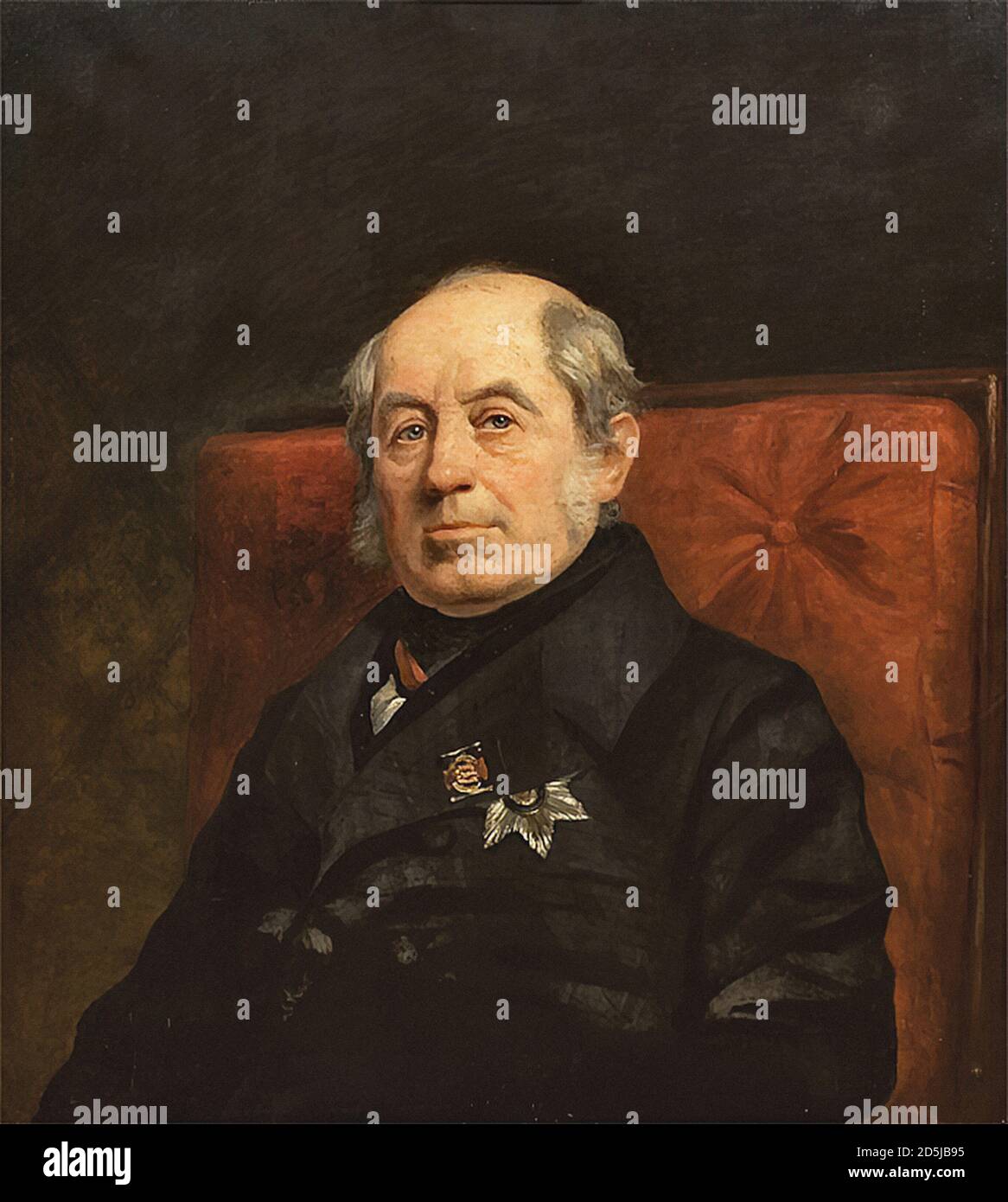 Briullov Karl - Portrait of a Man - Russian School - 19th Century Stock ...