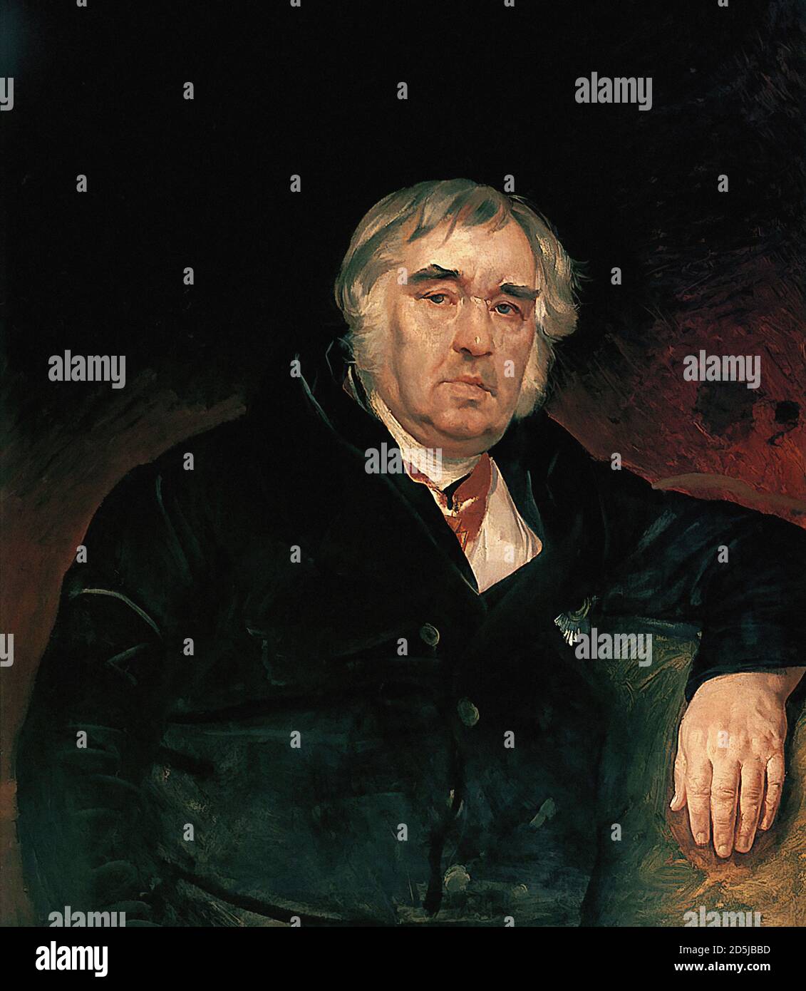 Briullov Karl - Portrait of I. a. Krylov - Russian School - 19th ...