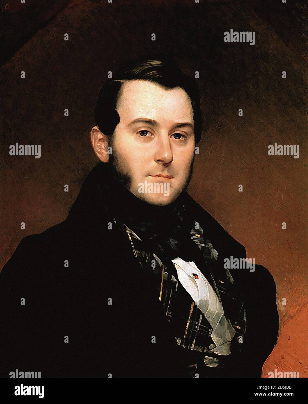 Briullov Karl - Portrait of I. a. Beck - Russian School - 19th Century ...