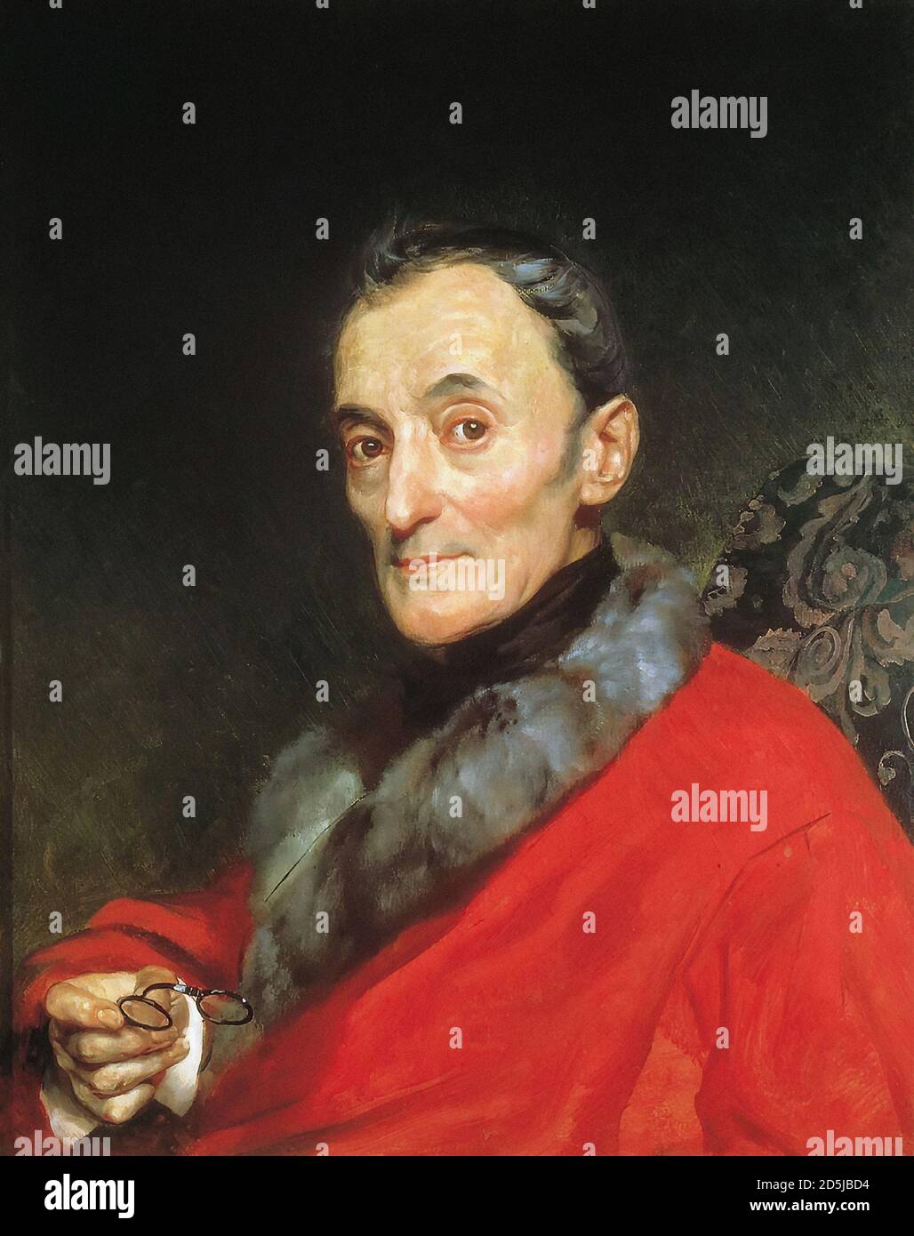 Briullov Karl - Portrait of Michelangelo Lanci - Russian School - 19th ...