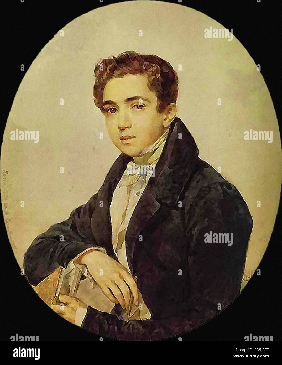 Briullov Karl - Portrait of the Artist Prince G. G. Gagarin - Russian ...