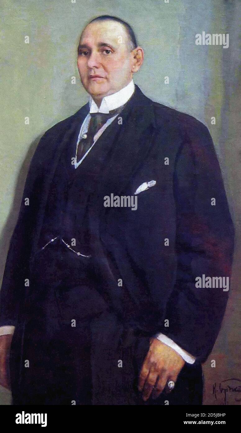 Brodsky Isaak - Portrait of the Banker F.B. Birshtein - Russian School ...