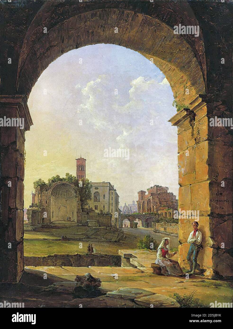 Painting 19th century rome hi-res stock photography and images - Alamy