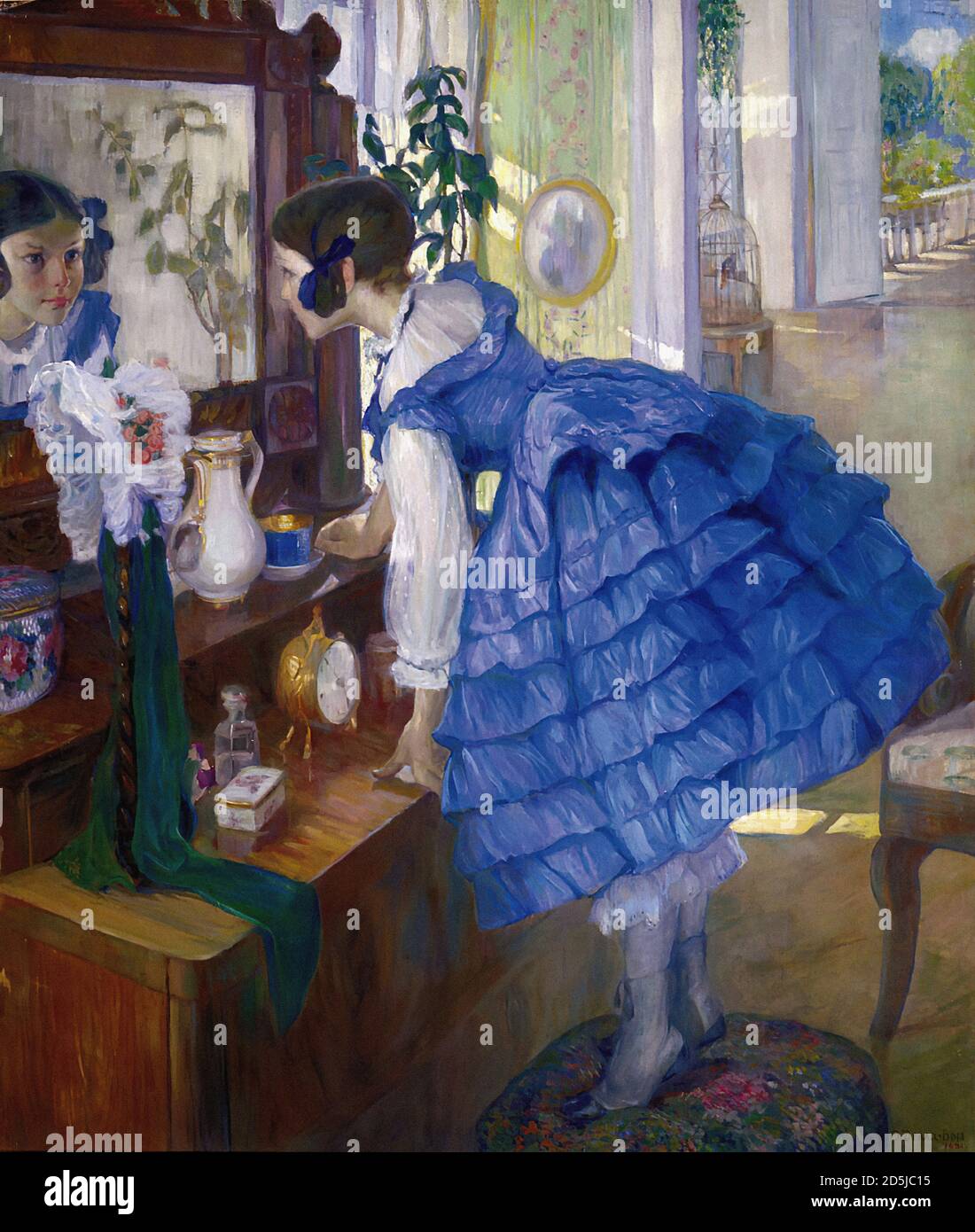 Della-Vos-Kardovskaya Olga - Little Woman - Russian School - 19th ...