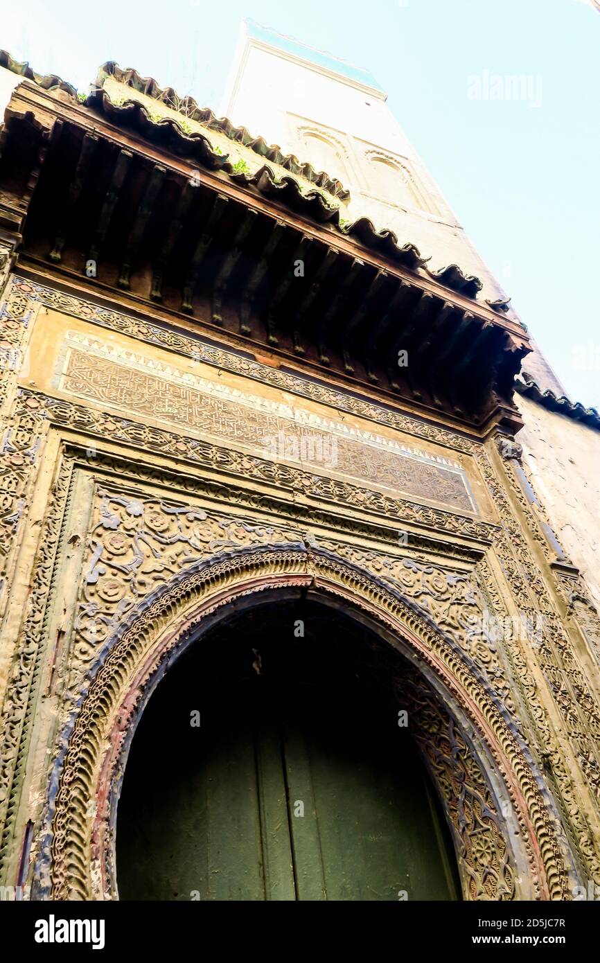 mosque in fes morocco, photo as background Stock Photo - Alamy