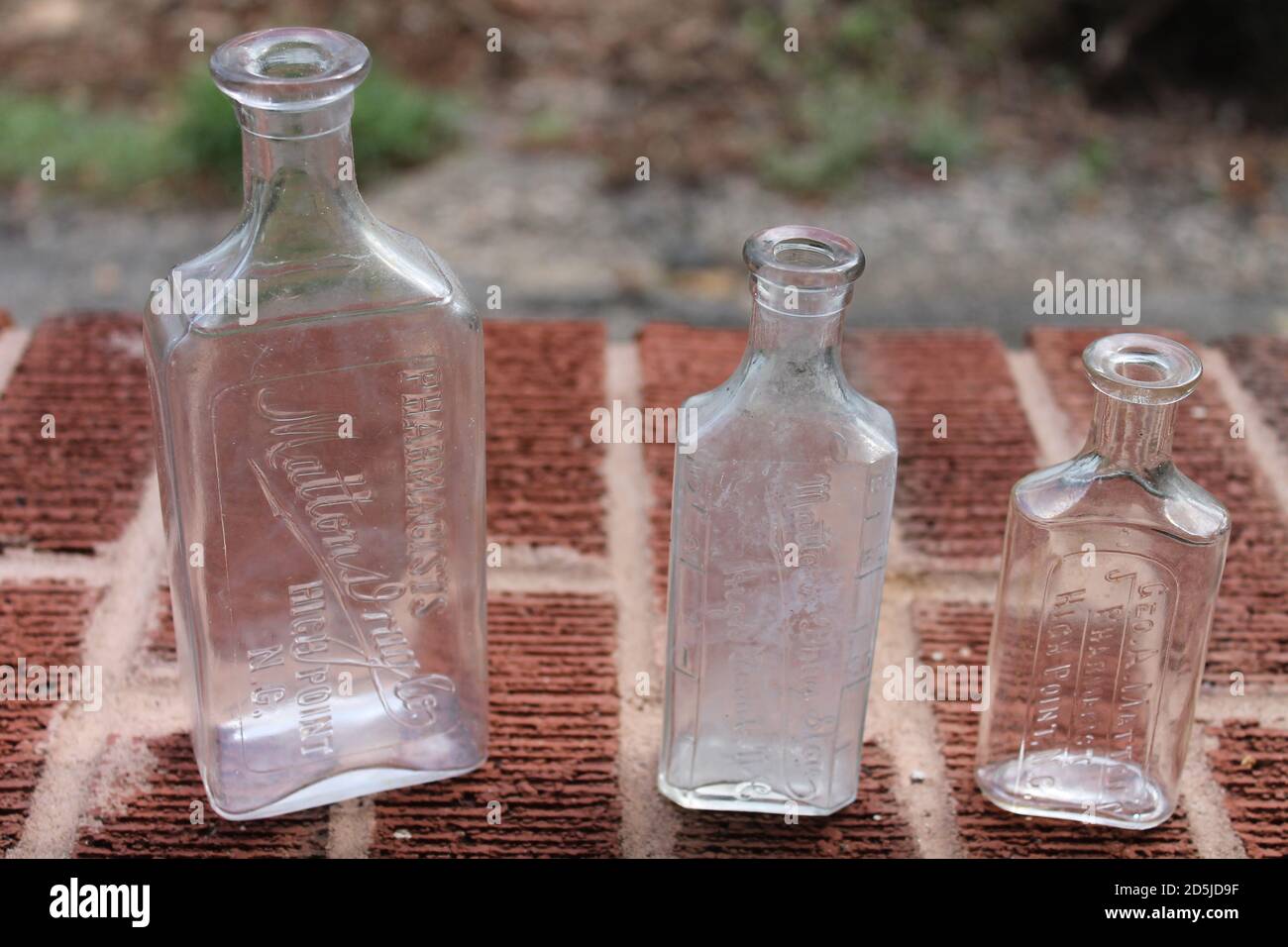 Picture of Matton pharmaceutical bottles that have light shining ...